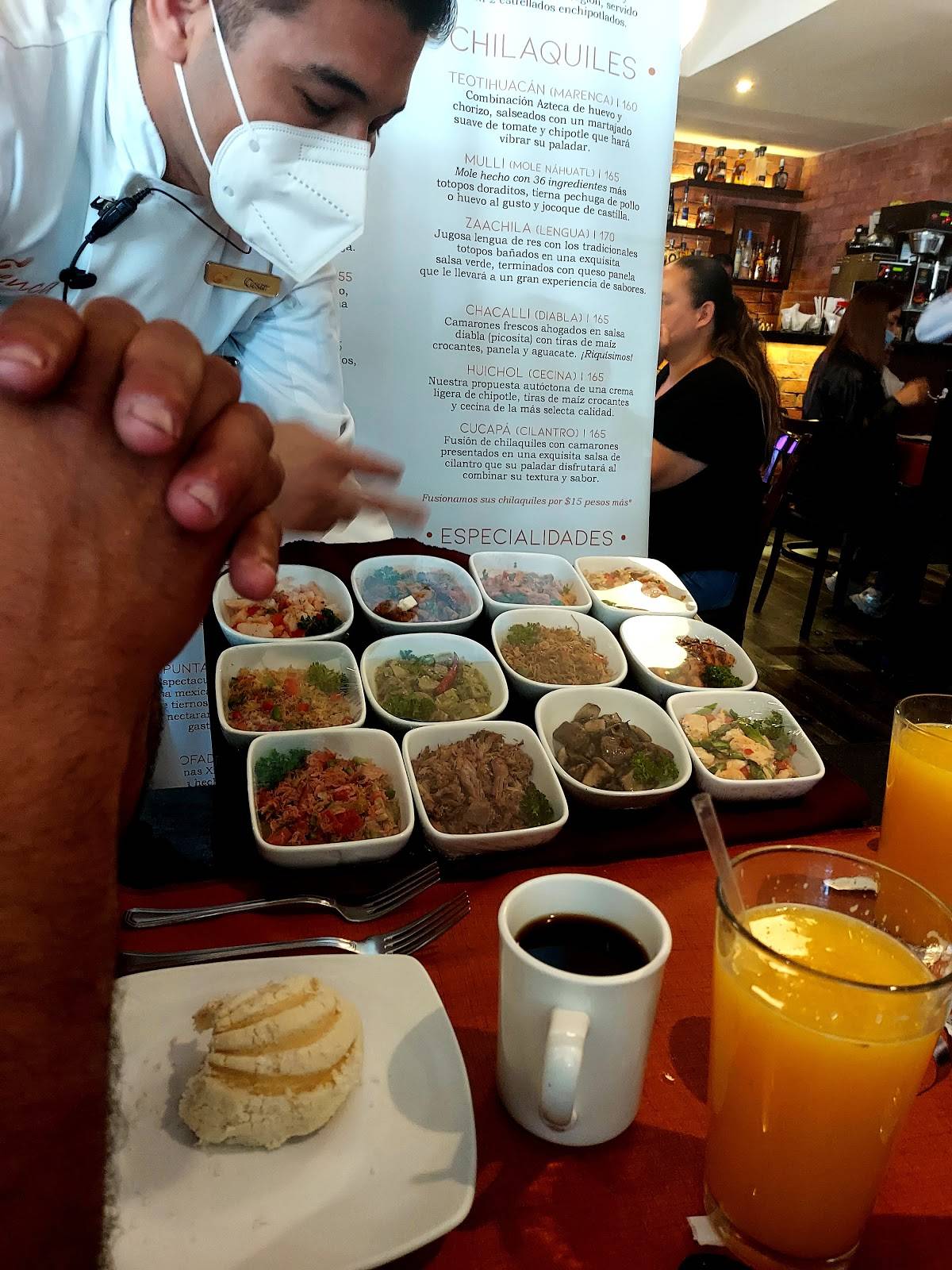 Carta de Marenca Restaurante, Tijuana, P.º de los Héroes 70
