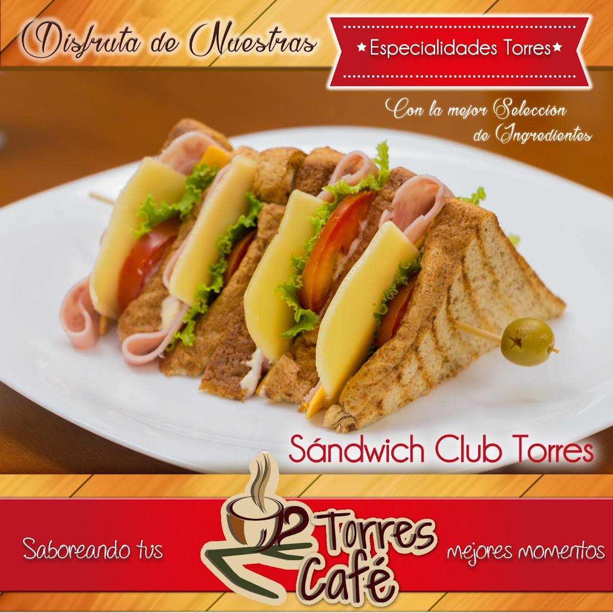 Menu at Torres Café, Tepic