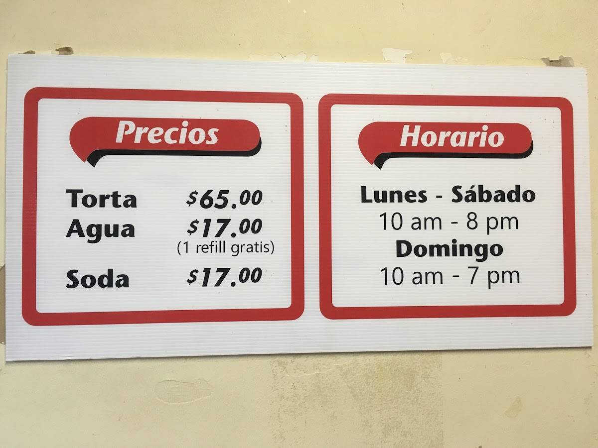 Carta del restaurante Tortas Washmobile, Tijuana, Parque México Sur 1021
