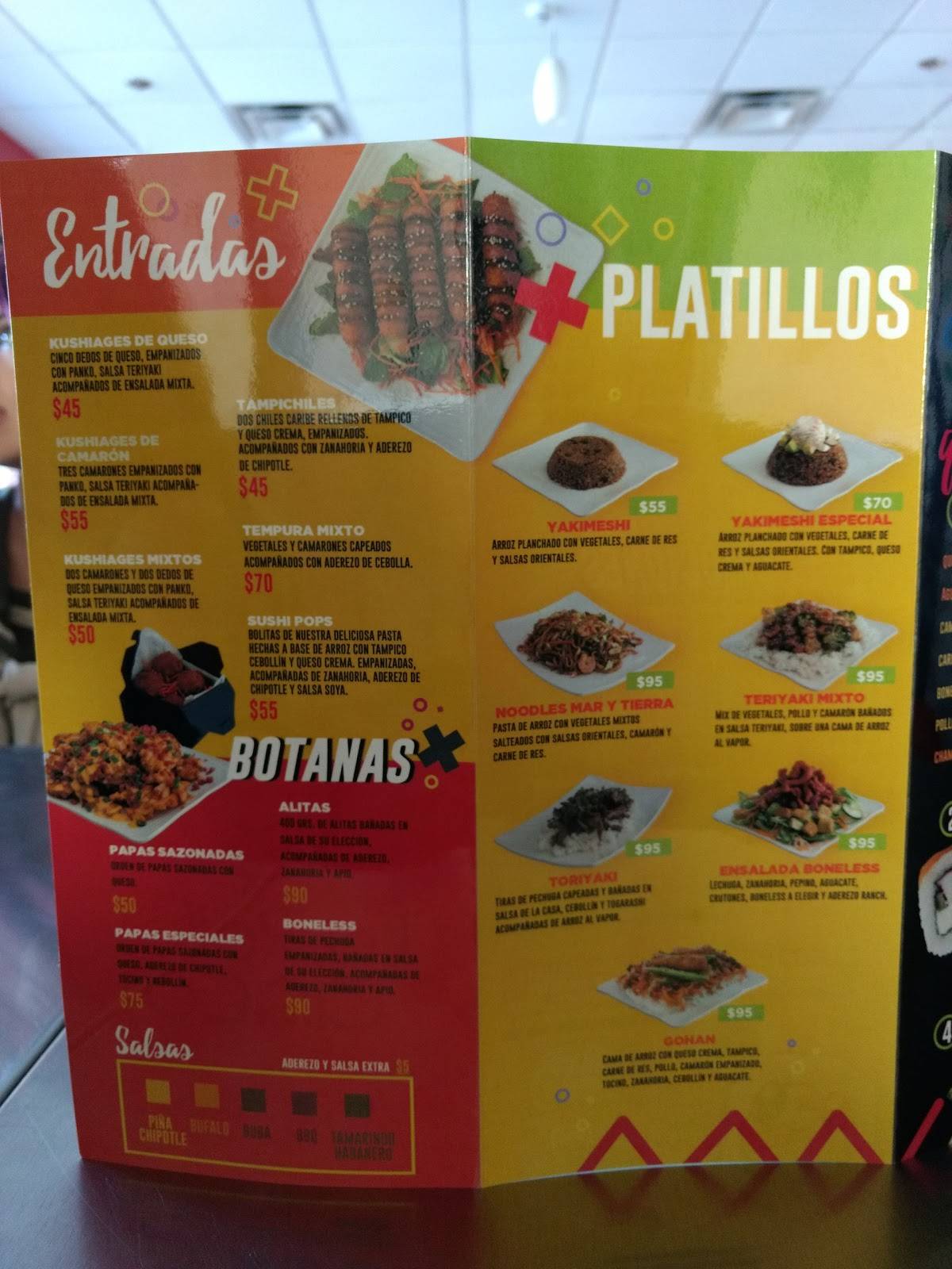 Carta del restaurante Tu Rollo Cinco Sushi Perisur, Hermosillo