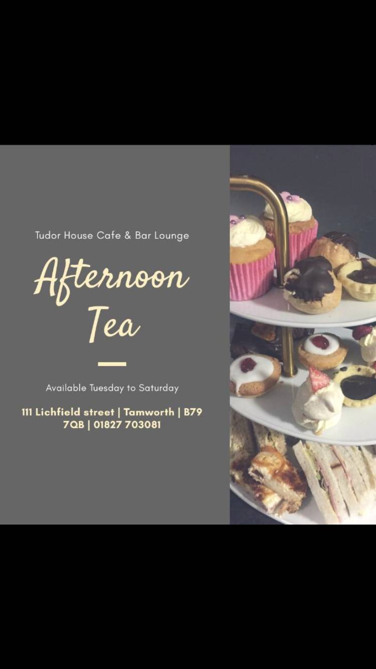 Menu at Tudor house cafe, Tamworth