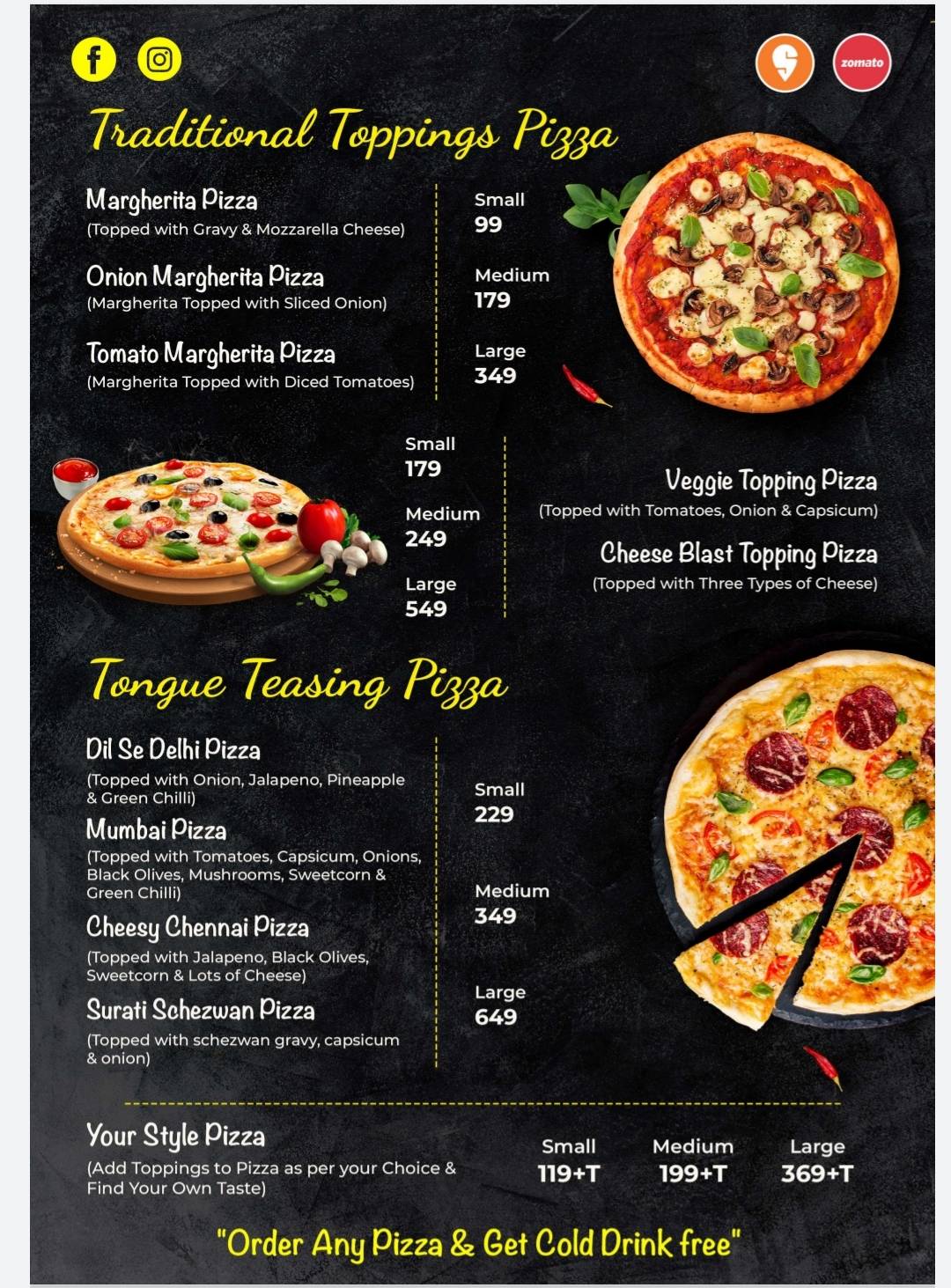 Menu at Twisted Toppings, Ahmedabad