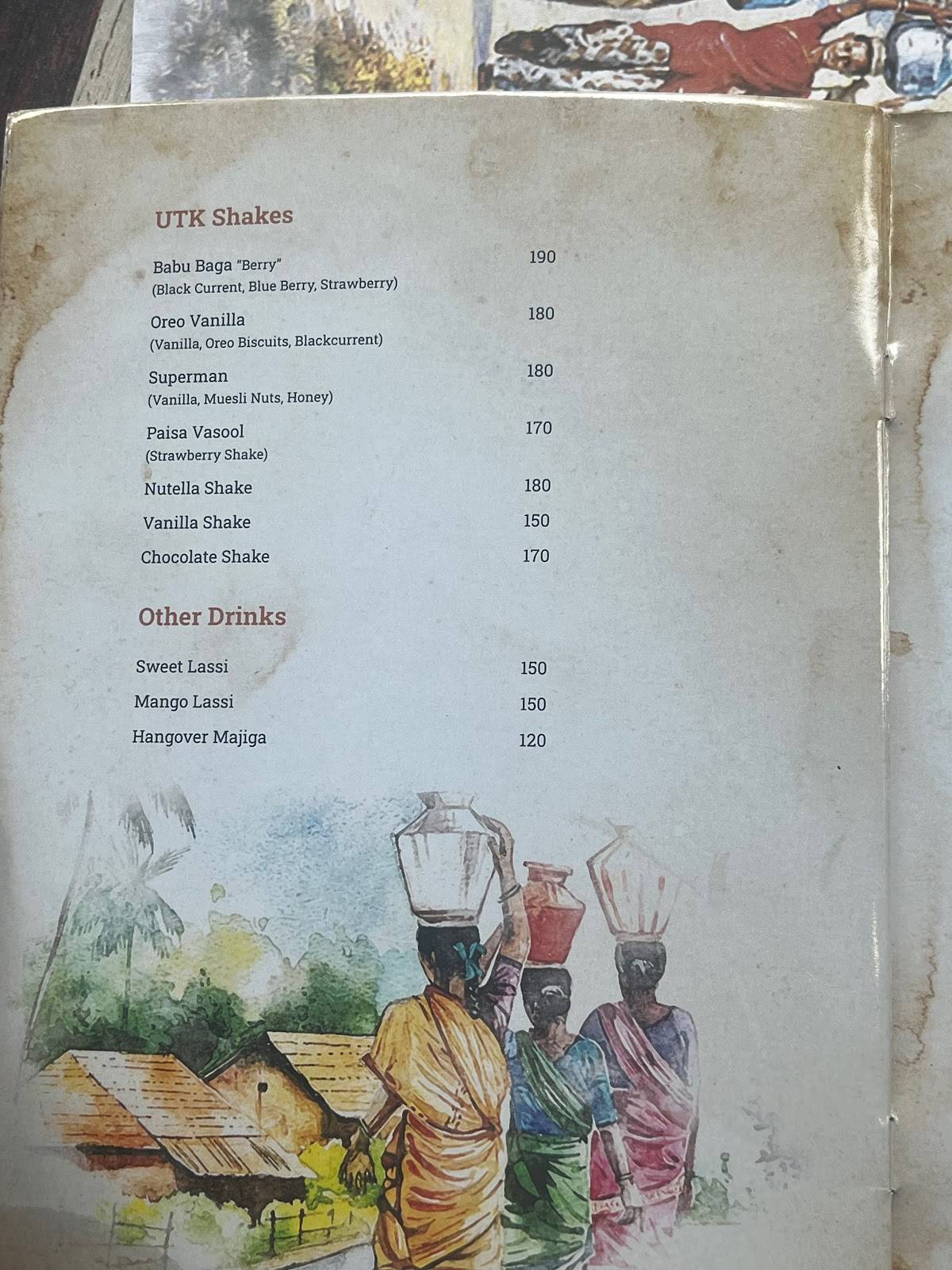 Menu at United Telugu Kitchens (UTK), Vijayawada