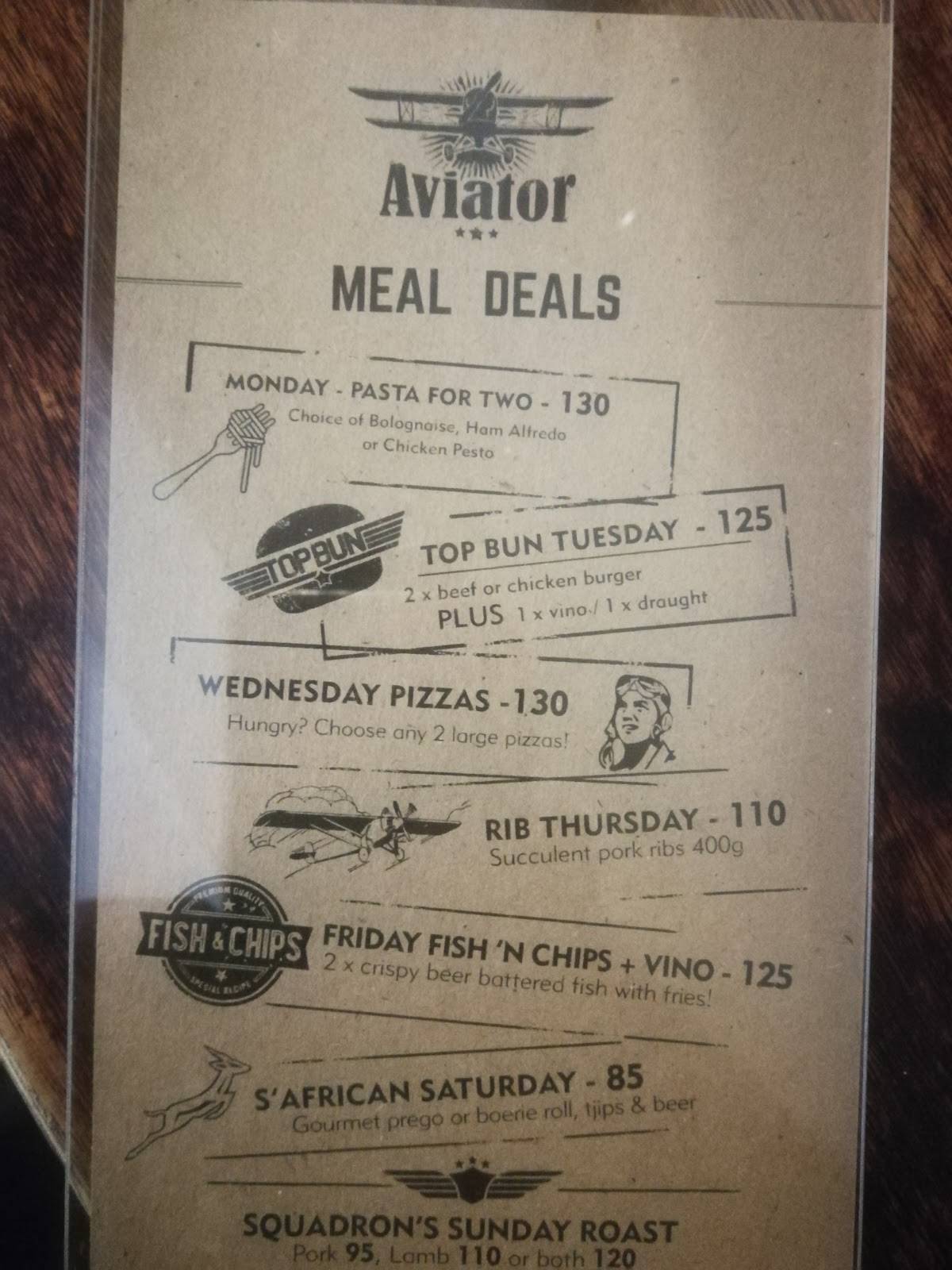 Menu at Urban 68 - Pub & Restaurant, Umhlanga