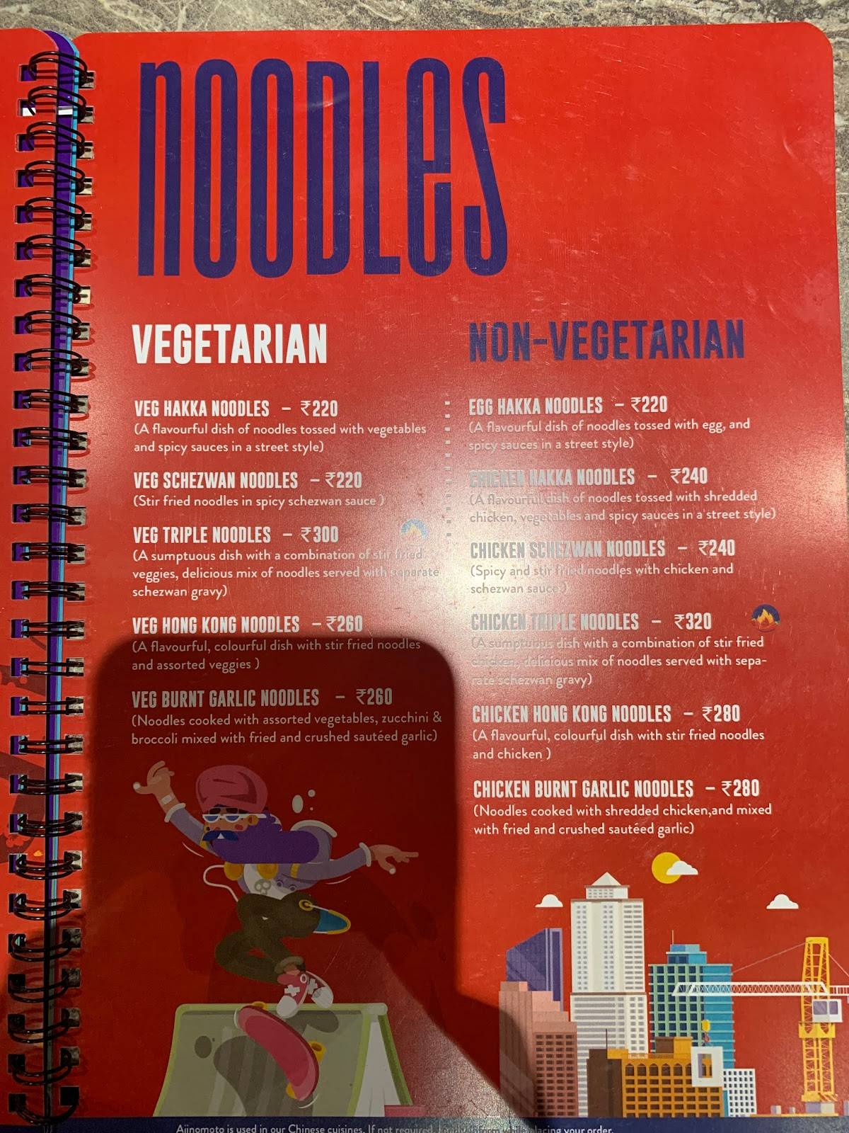 Menu at Urban Paratha Vyttila, Kochi, RP arcade