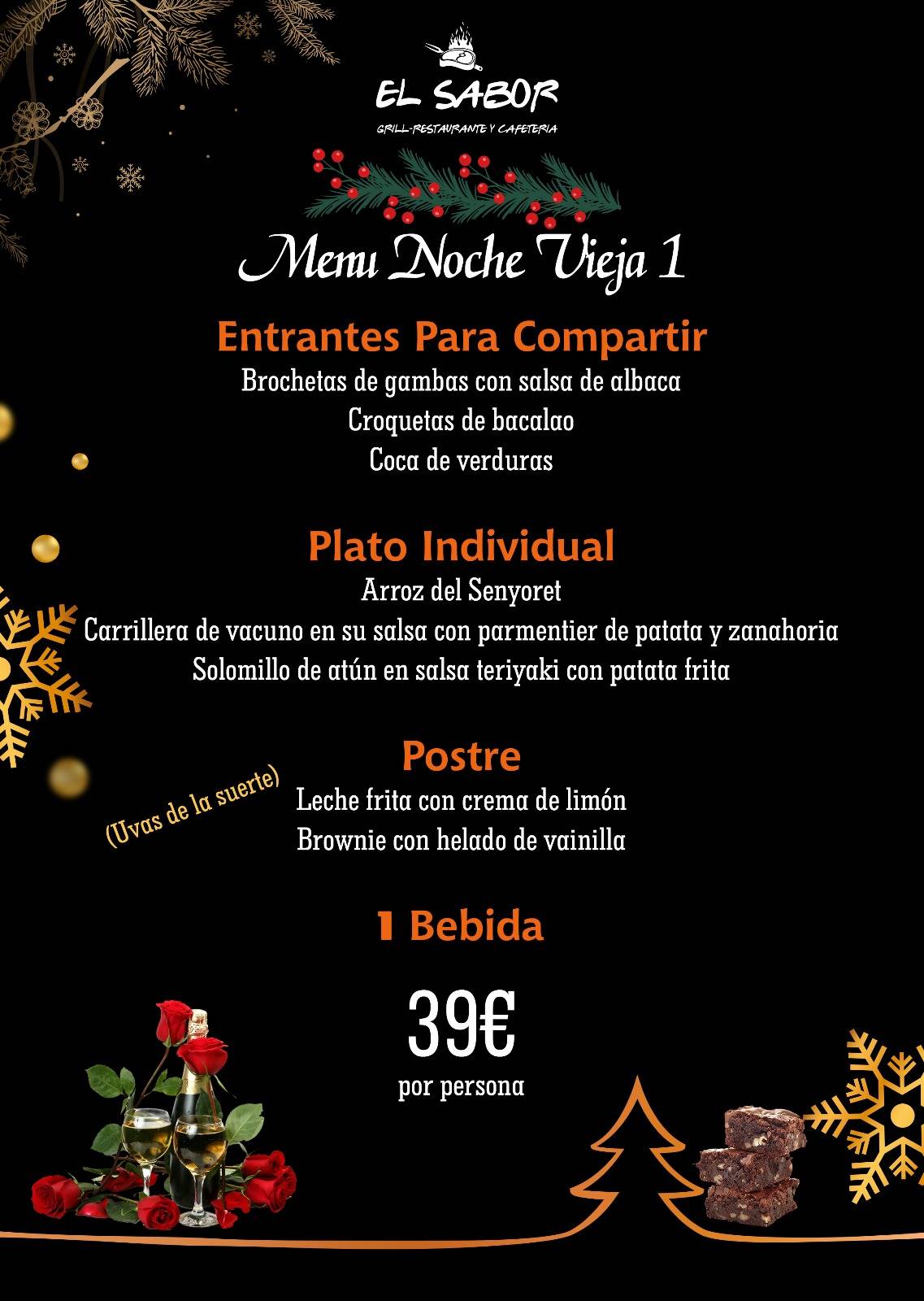 Menu at El Sabor (Grill-Restaurante), Valencia