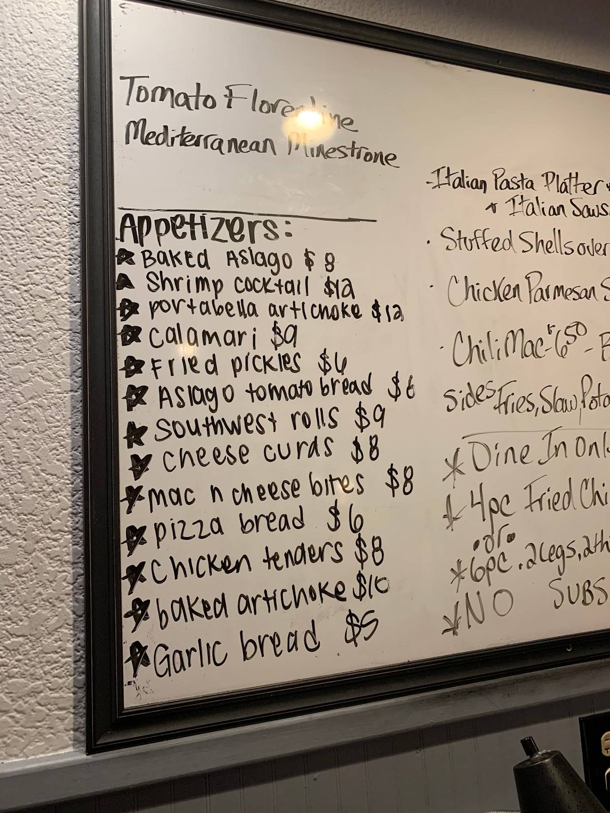 Menu at Valley Inn Restaurant, Palos Hills, W 107th St