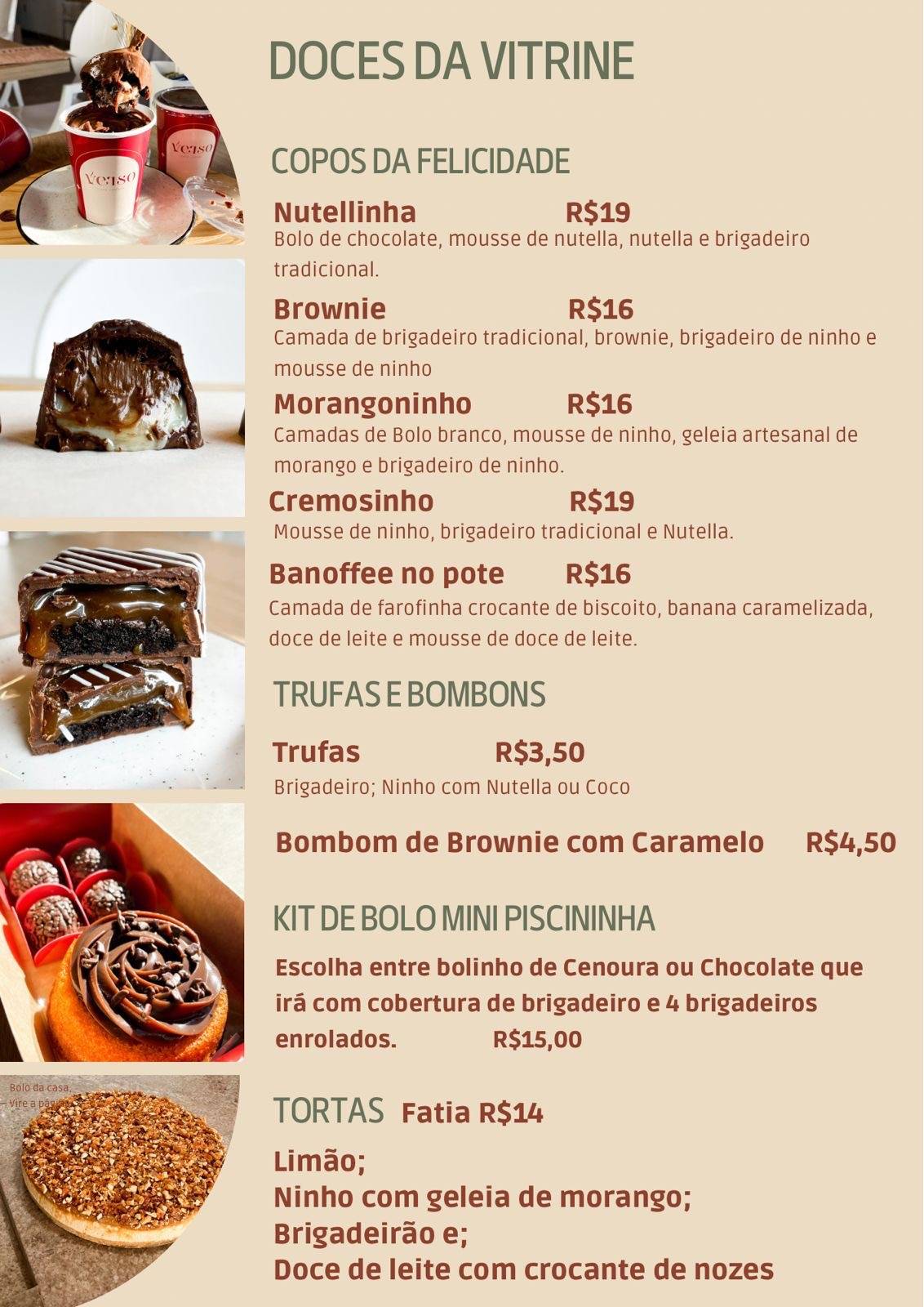Menu em Verso Café Lounge, Pinheiral, Rua Valter Valim Botelho 105