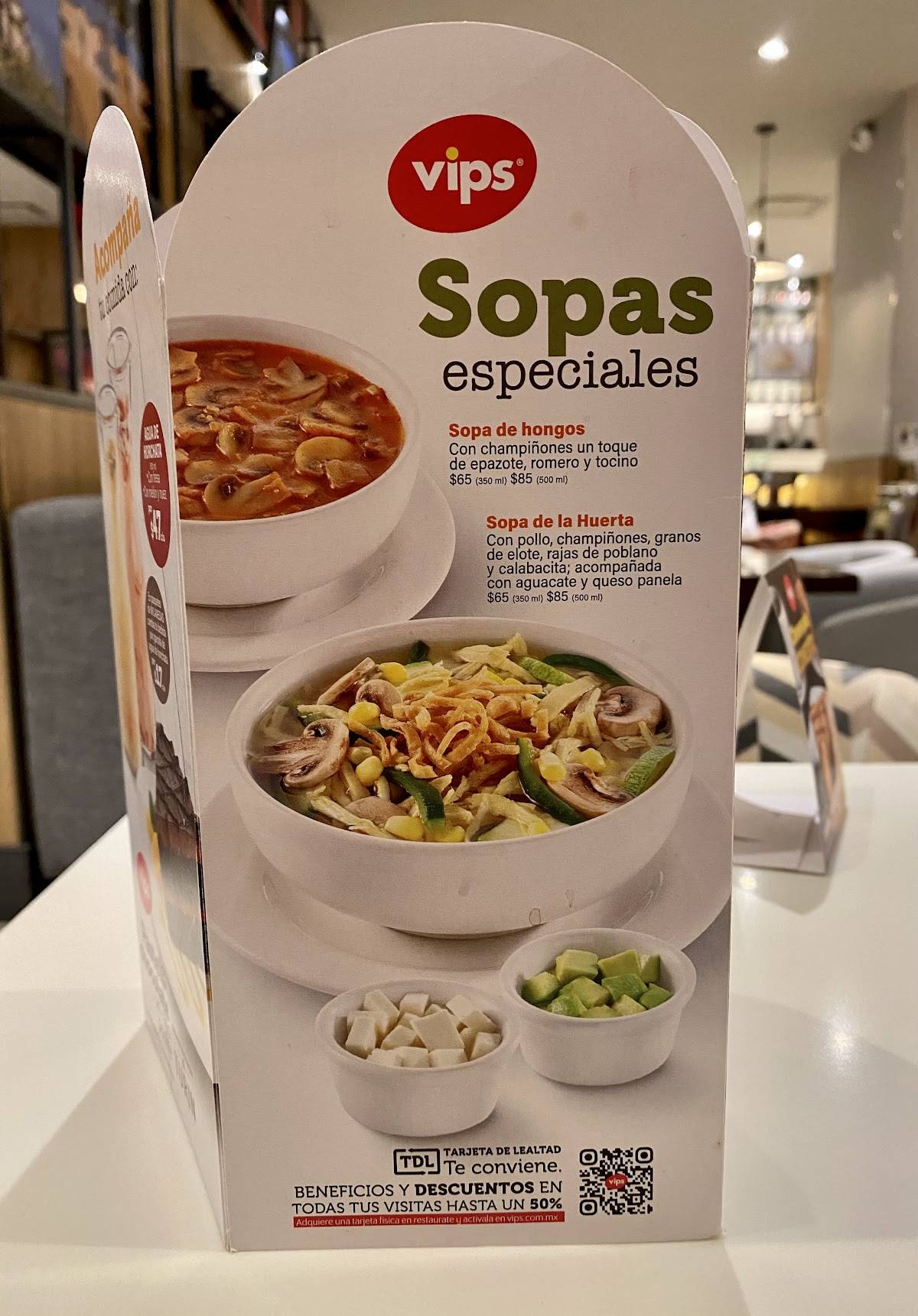 Carta del restaurante Vips Portal San Ángel, Ciudad López Mateos, Av ...