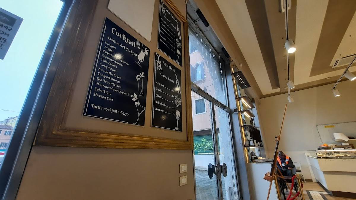 Menu at Vision Bar, Venice