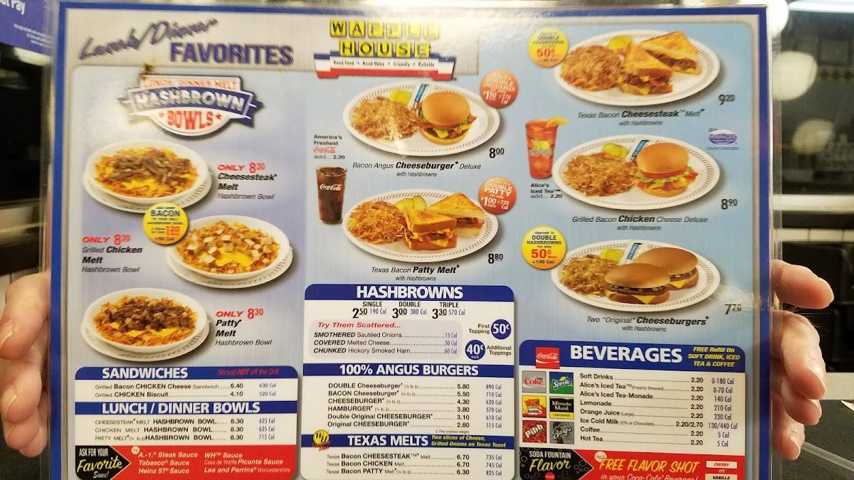 Menu at Waffle House restaurant, Groveport, Homer Ohio Ln