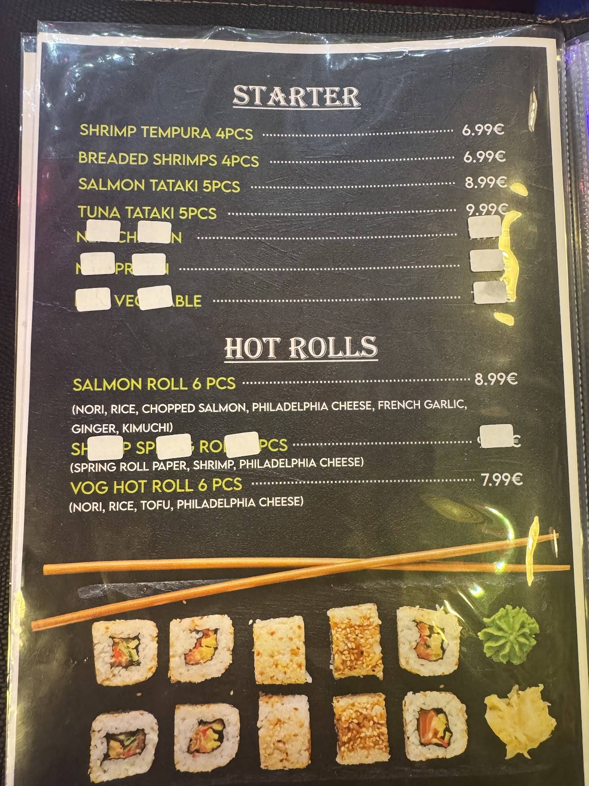 Menu em Wakame Sushi Ten restaurante, Lisboa