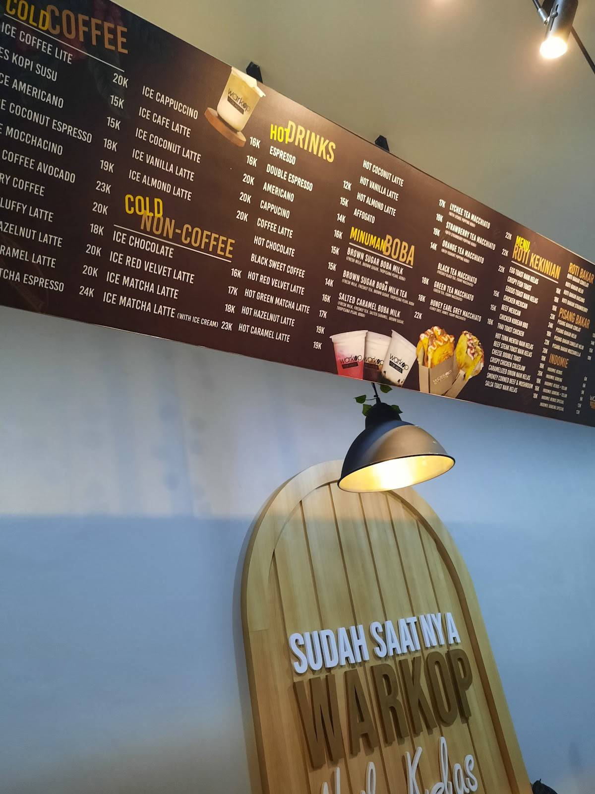 Menu at Warkop Naik Kelas Citra Indah cafe, Sukamaju