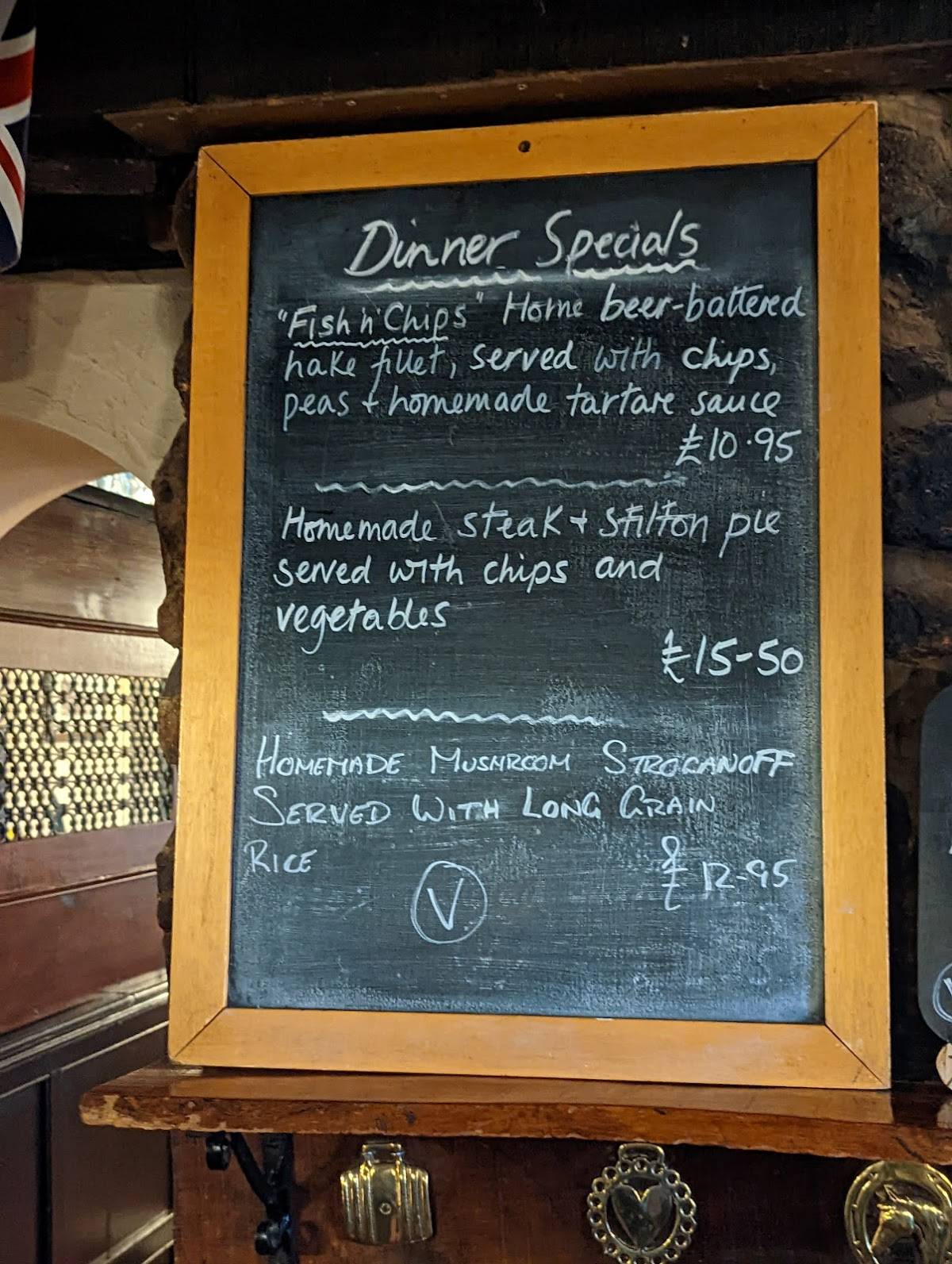 Menu at Warren House Inn pub & bar, Dartmoor Forest