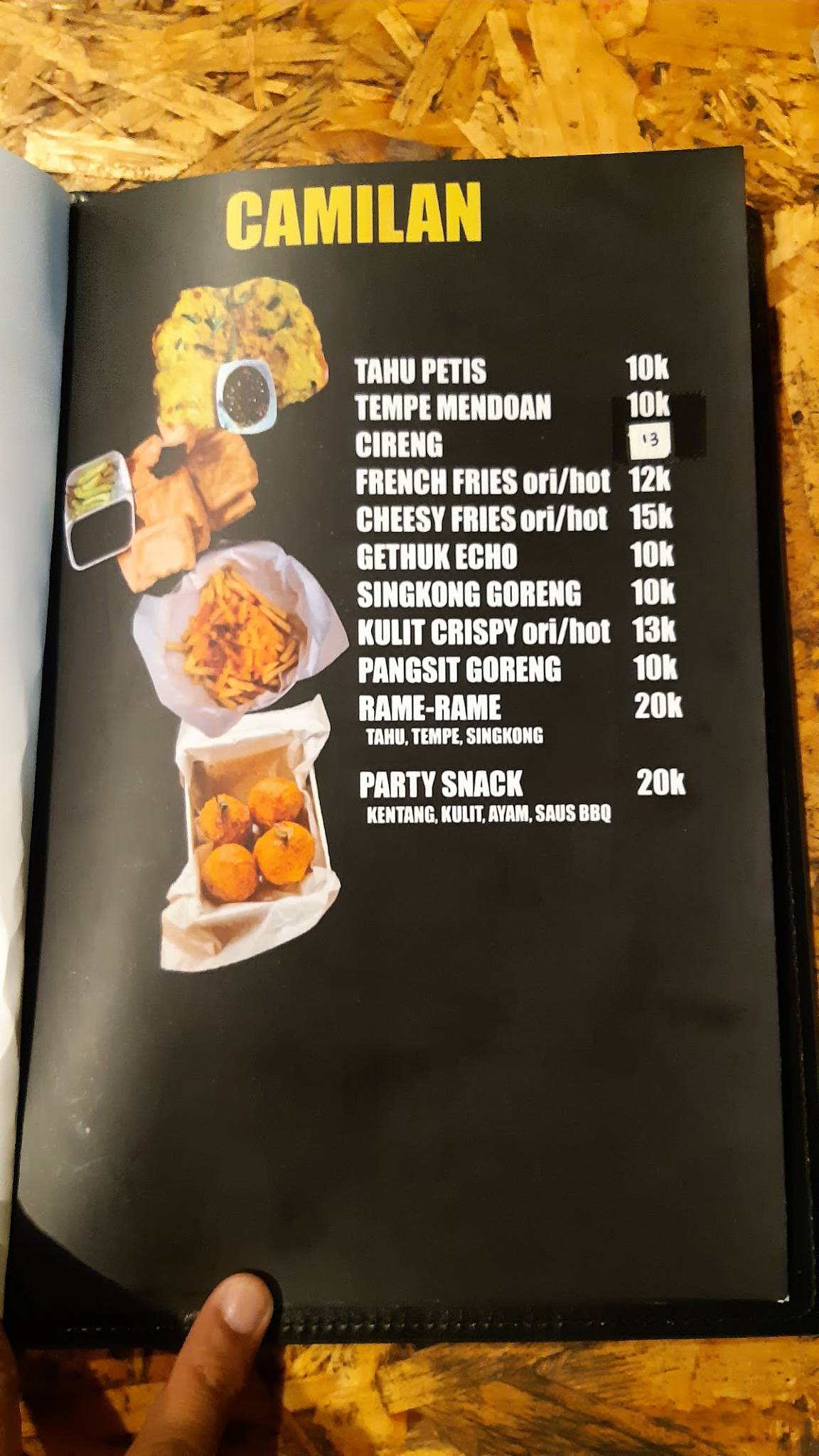 Menu at Warung Echo Masakan Khas Jawa restaurant, Batu
