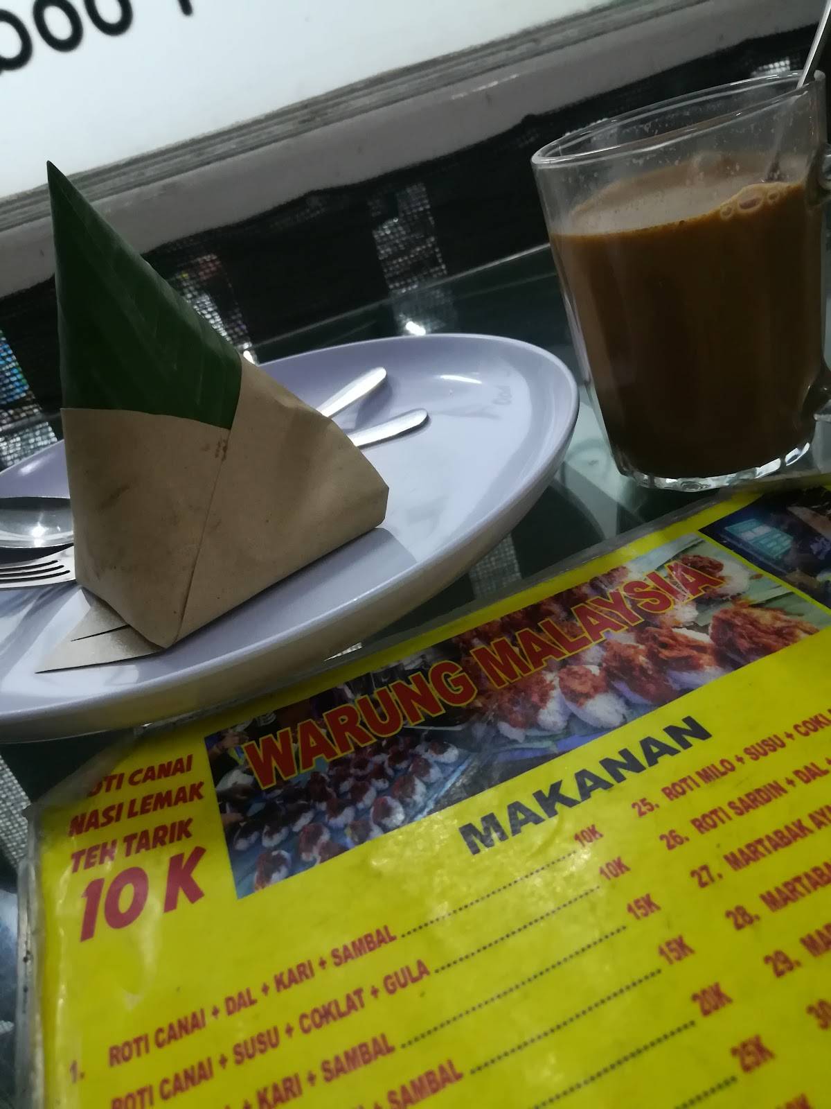 Menu at Warung Malaysia Roti Canai & Teh Tarik, Kuta