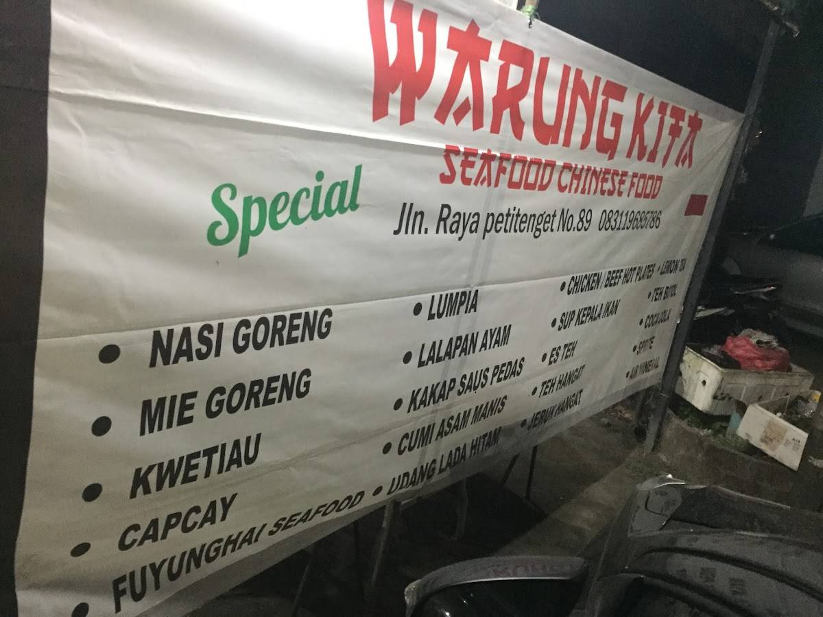 Menu at Warung Sari Indah Chinese Food restaurant, Mengwi, No.