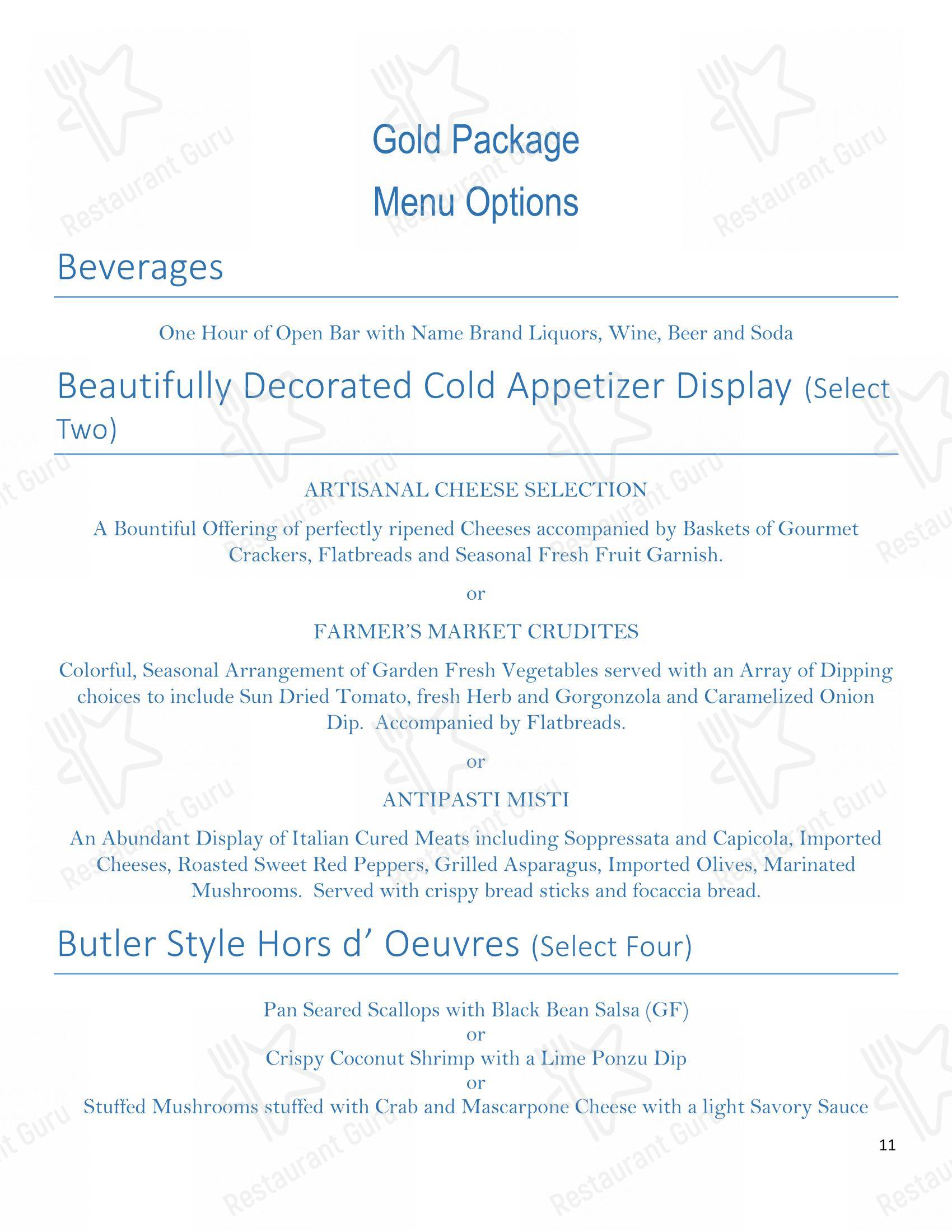 Menu at Waves Restaurant & Bar at the Lakeside Inn, Wakefield