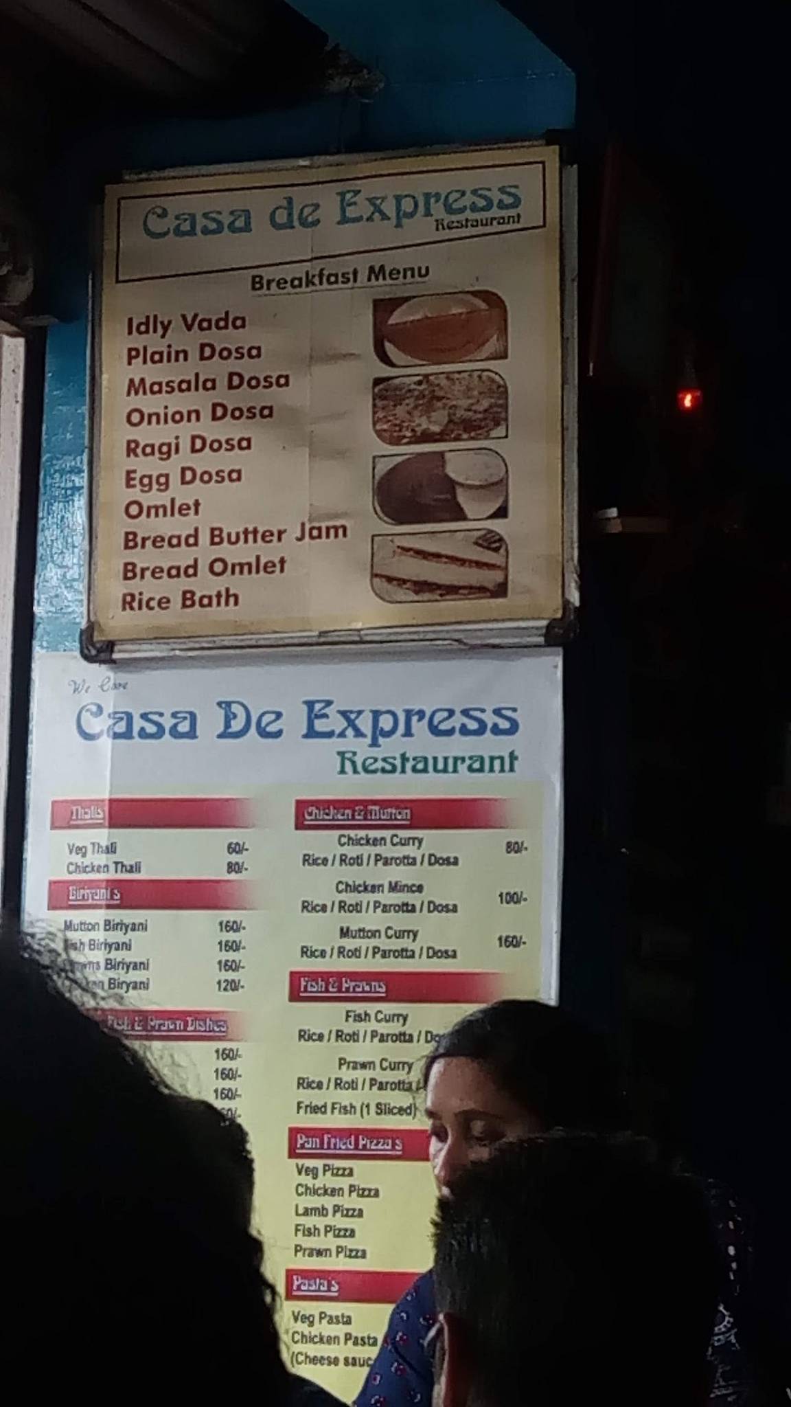Menu at We Care Casa Express Restaurant, Bengaluru