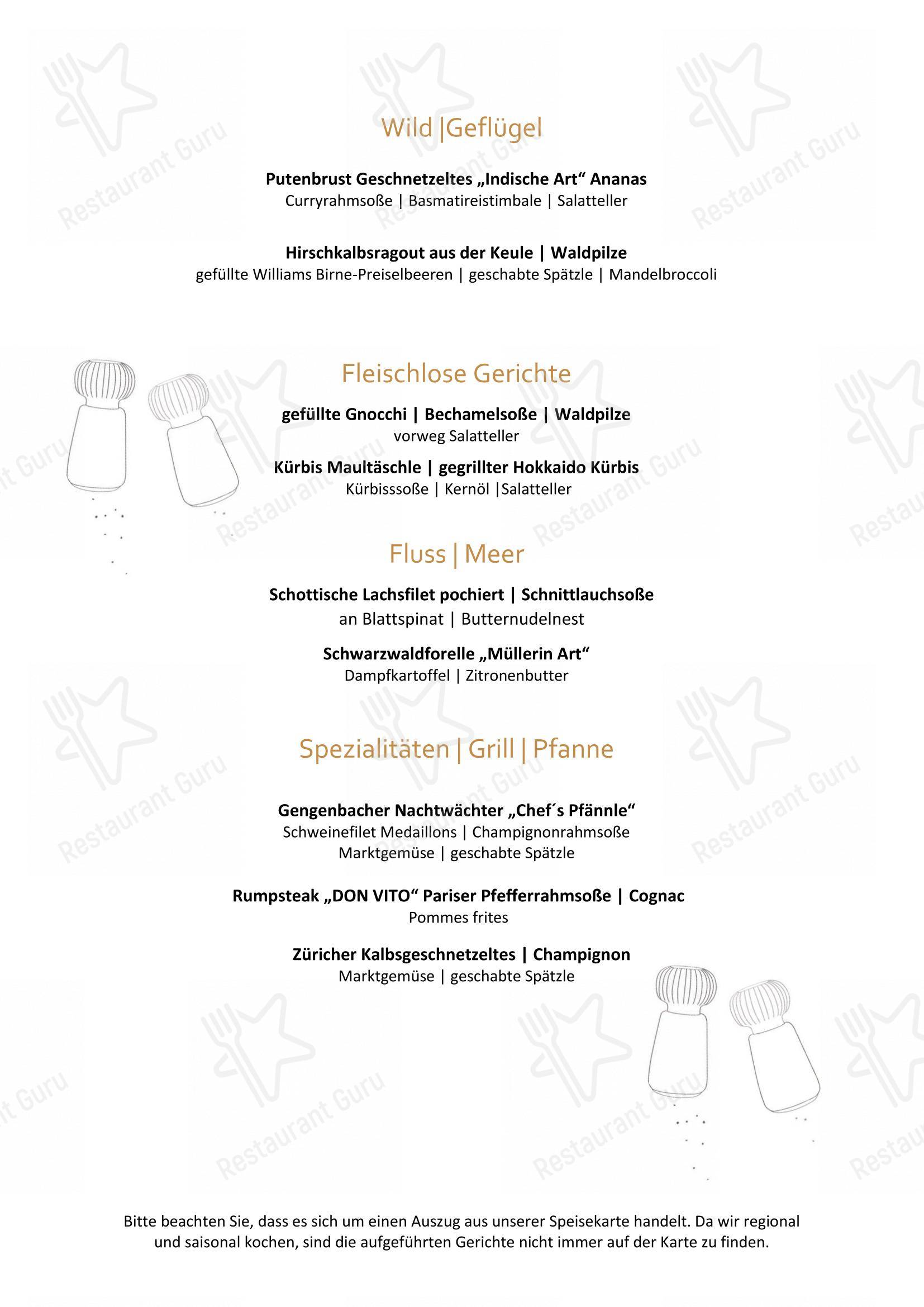 Menu Salz Pfeffer