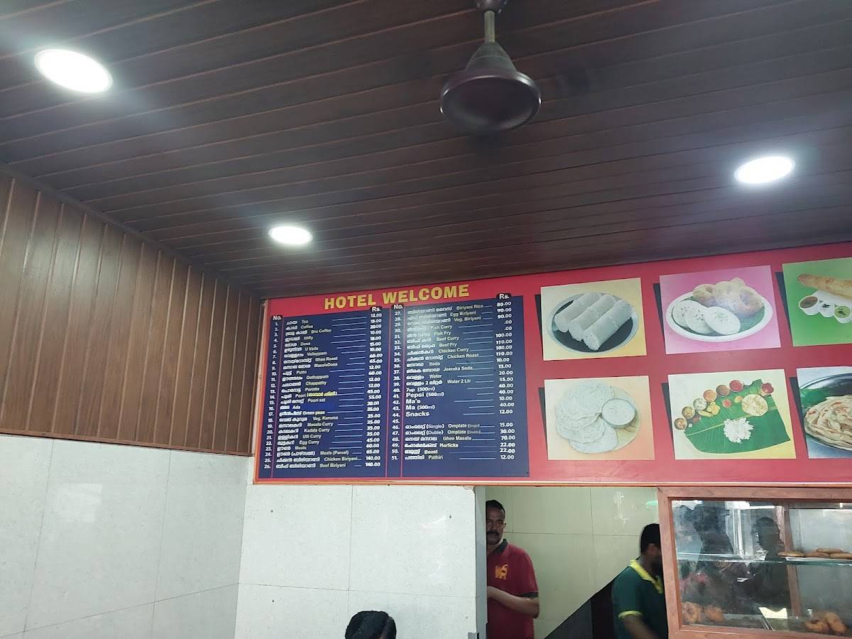 Menu at Welcome Restaurant, Guruvayur