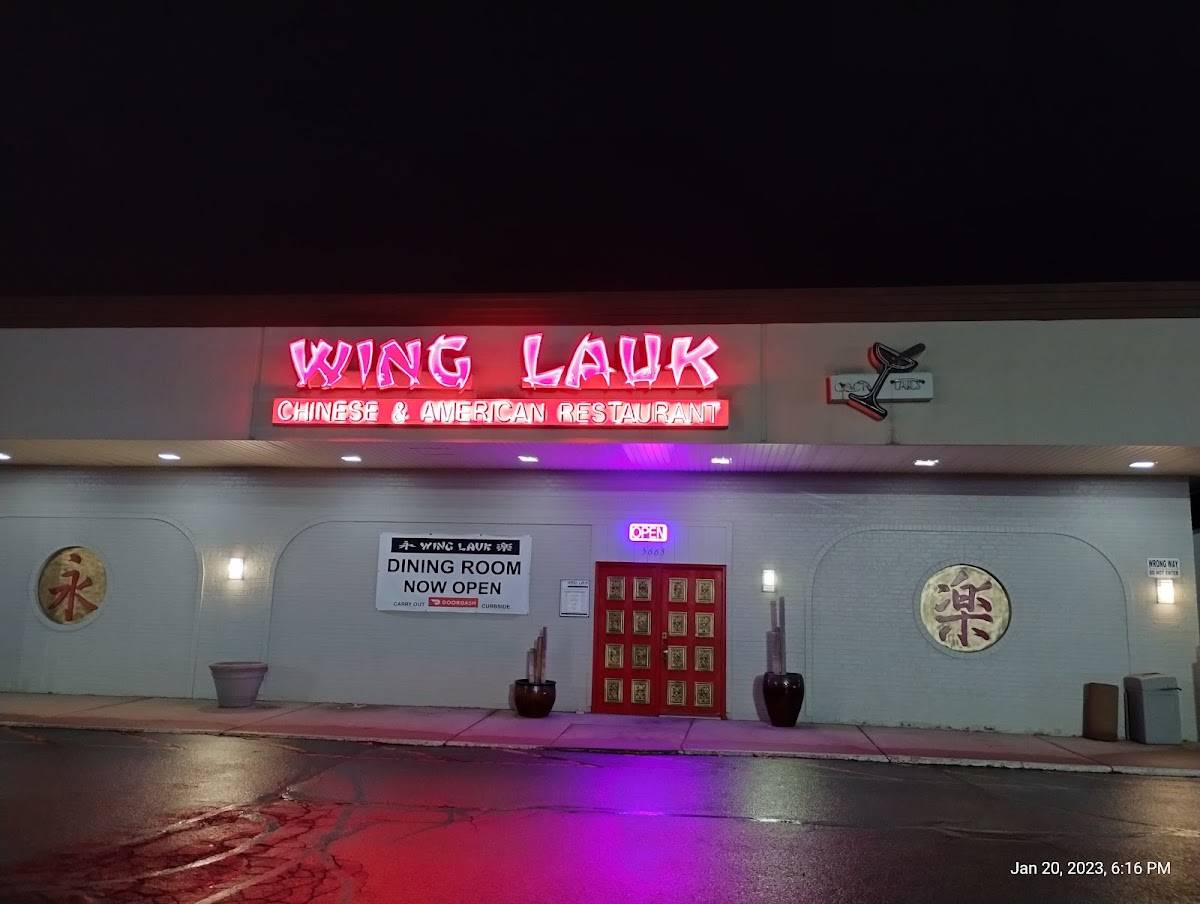 Menu at Wing Lauk restaurant, Waterford Township