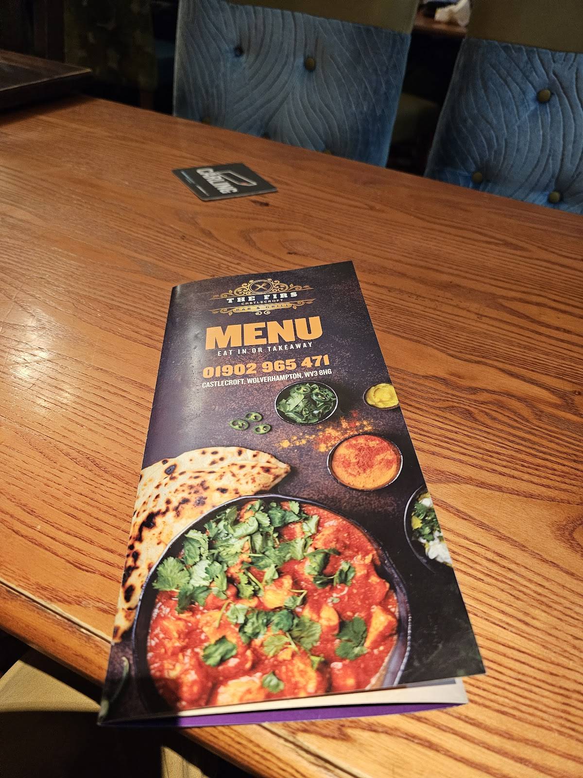 Menu at The Firs - Indian Bar & Grill, Wolverhampton, Windmill Ln