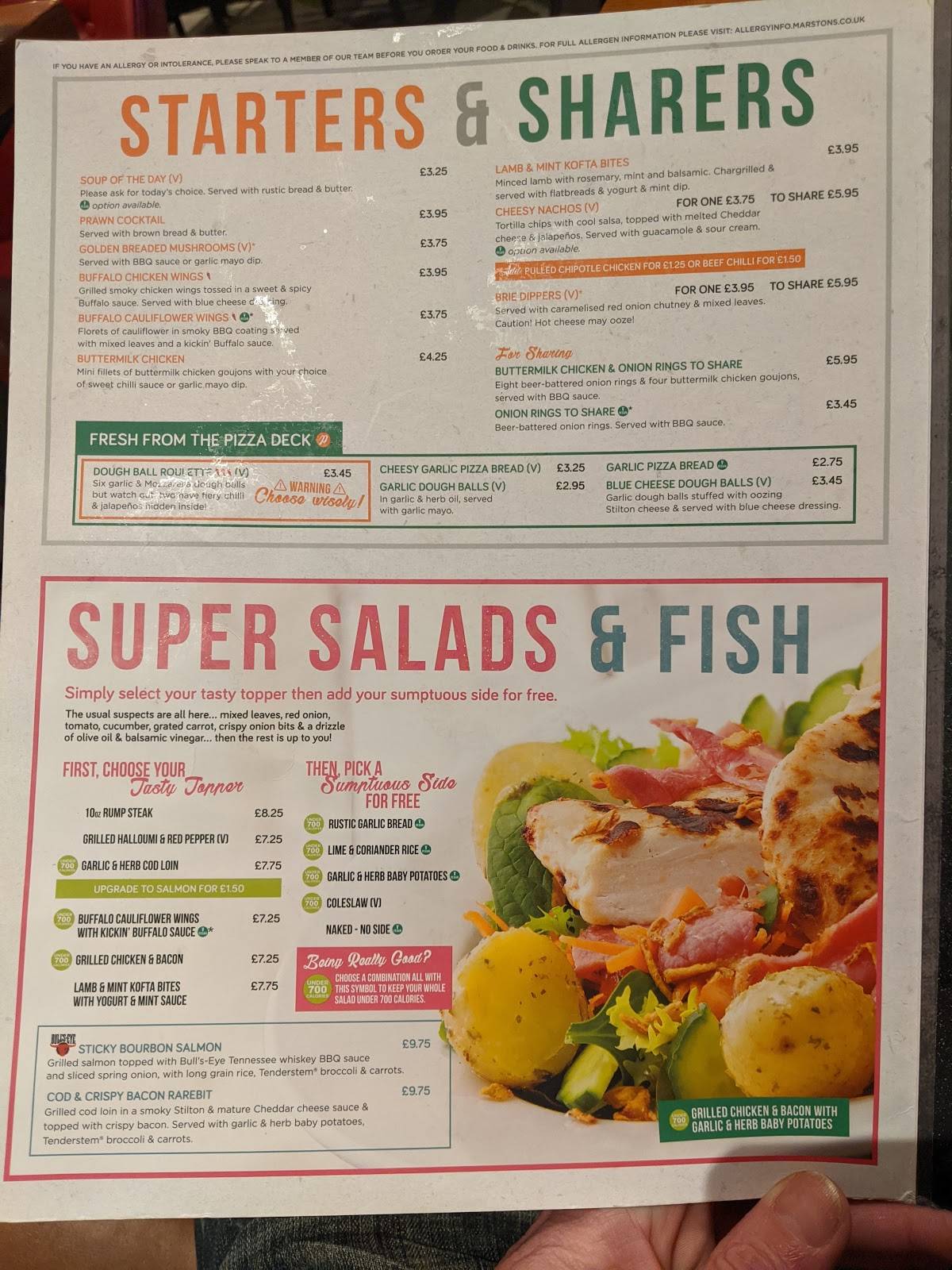 Menu at Yorkshire Rose pub & bar, Huddersfield