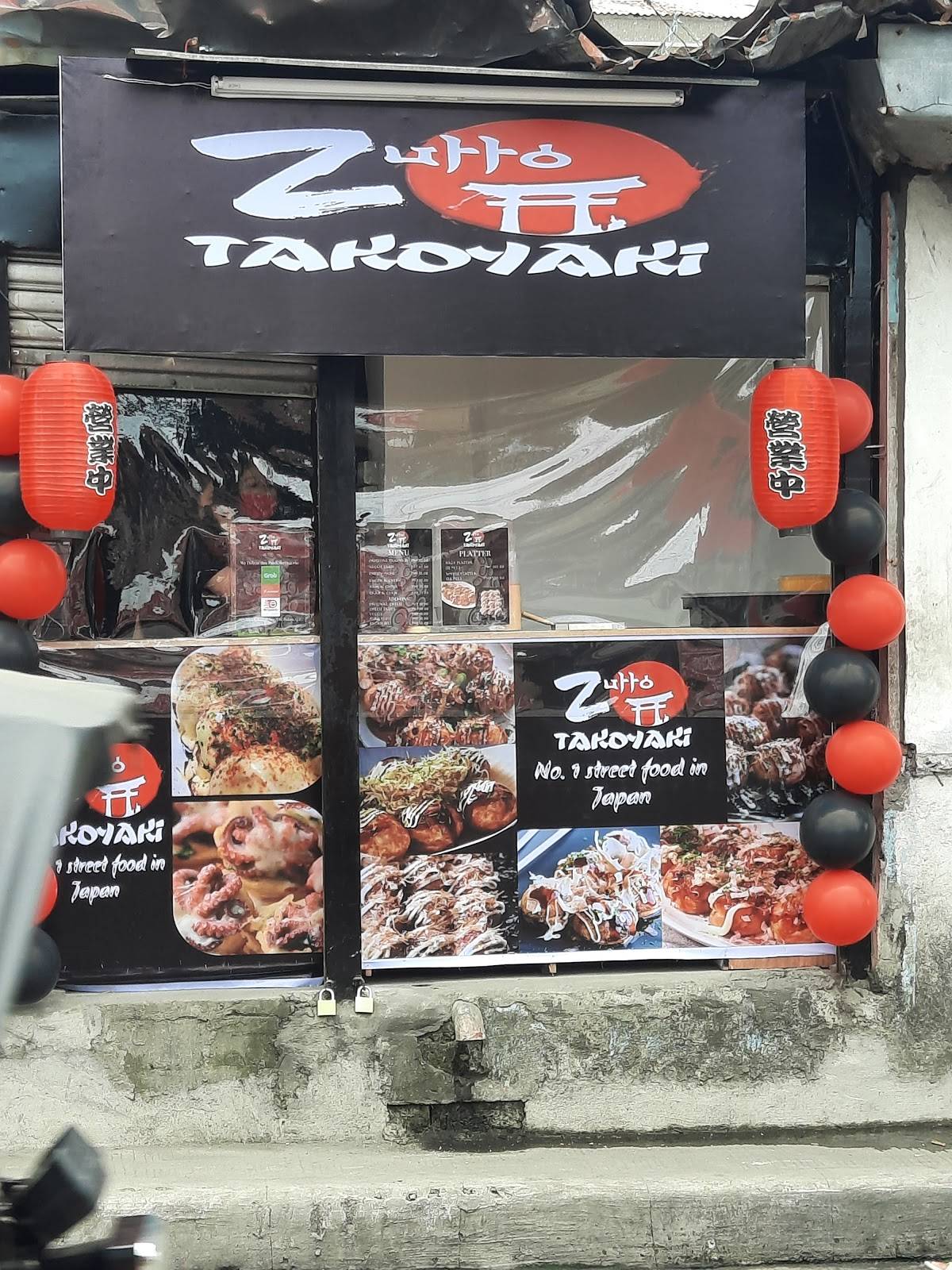 Menu at Zutto takoyaki, Quezon City