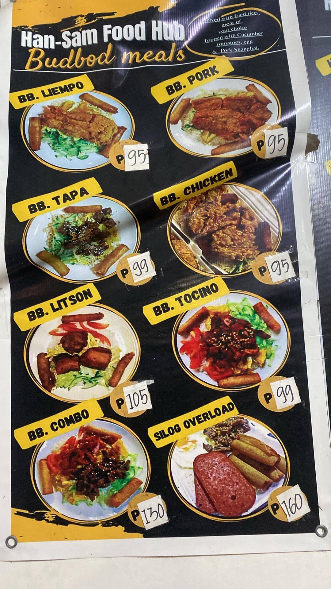 Carta del restaurante hansam Food hub & etc., Pililla