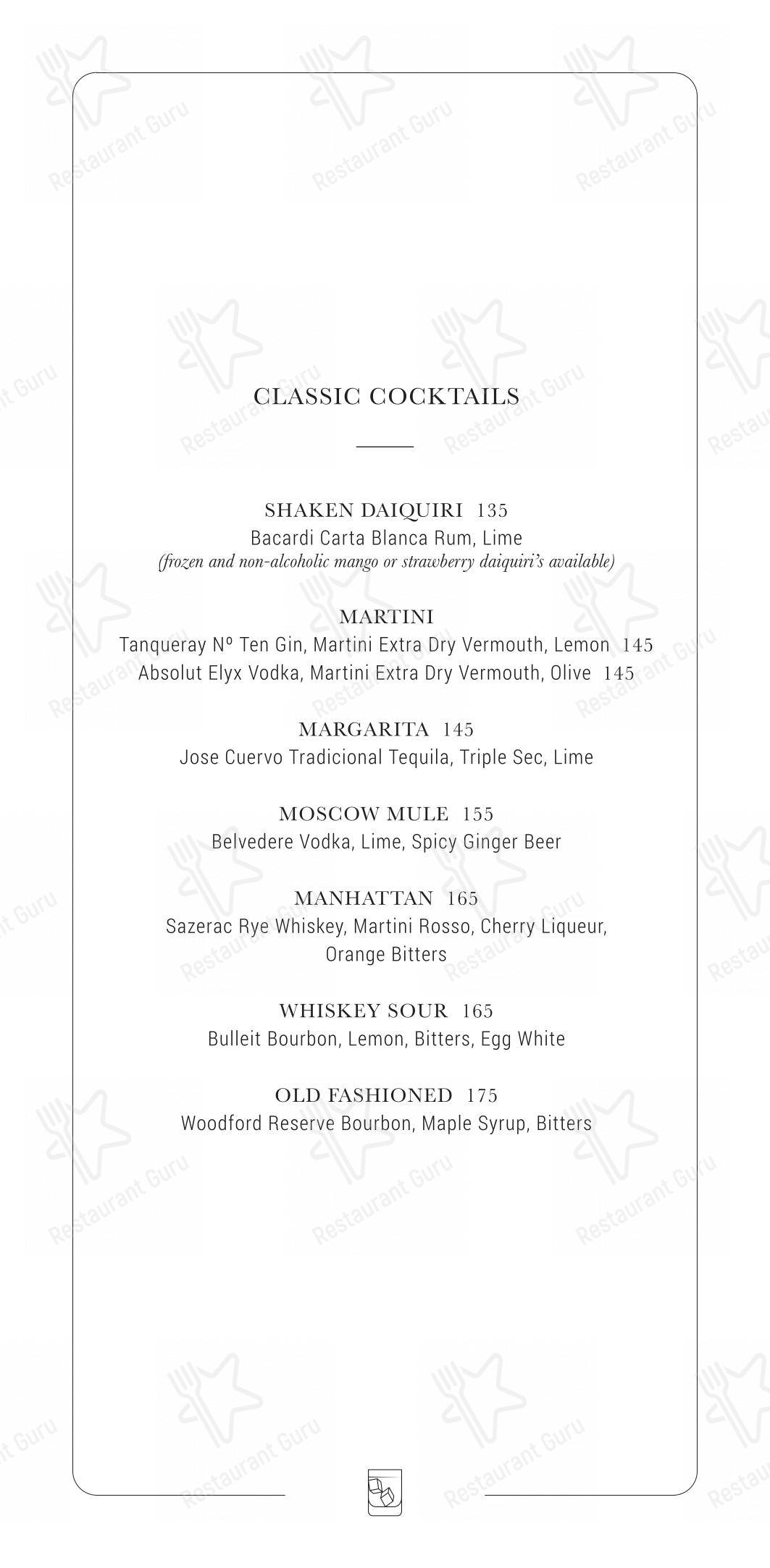 Menu at Bobo's by Kove Collection restaurant, Cape Town