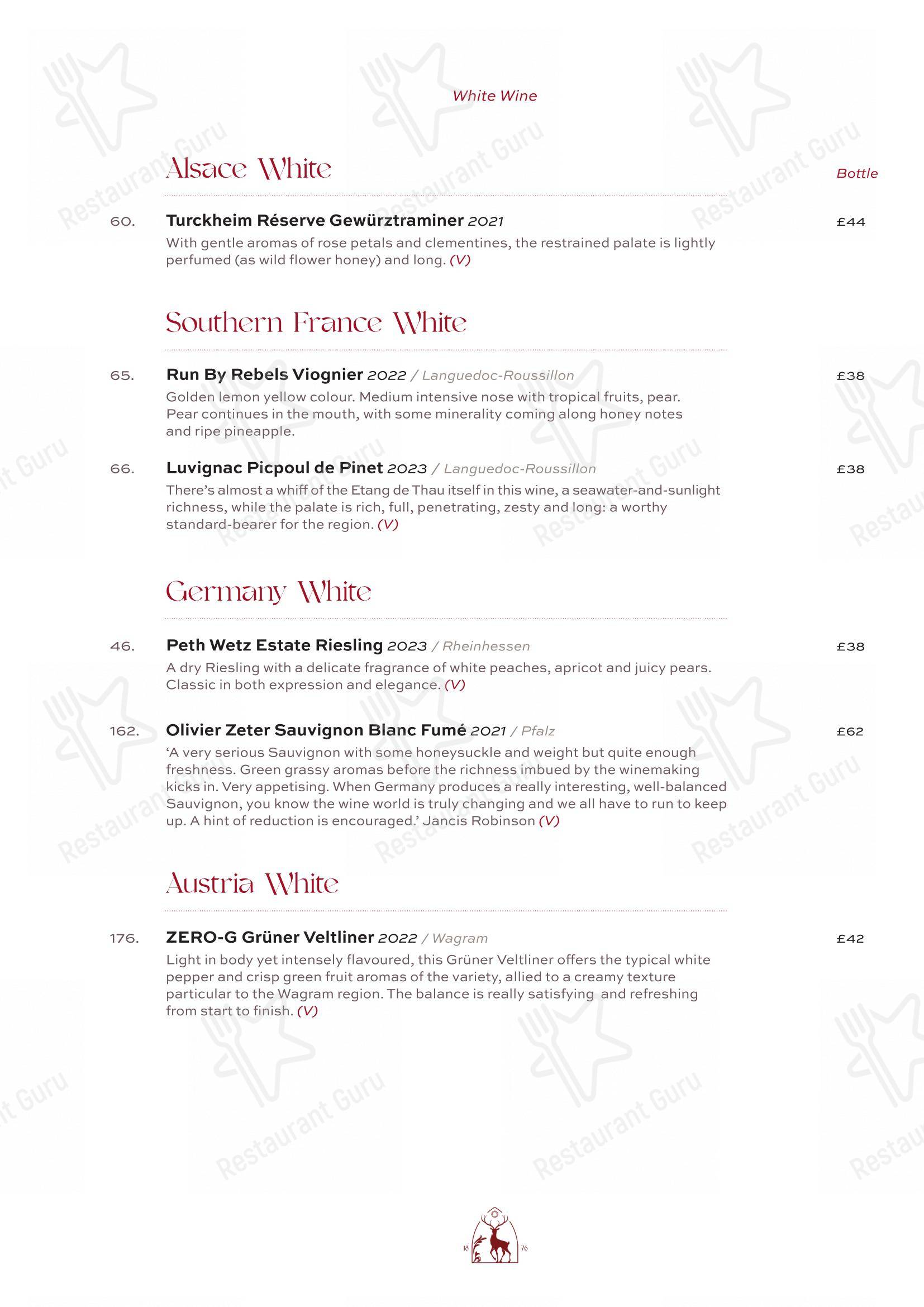 Menu at Cultra Inn pub & bar, Holywood, Culloden Estate and Spa