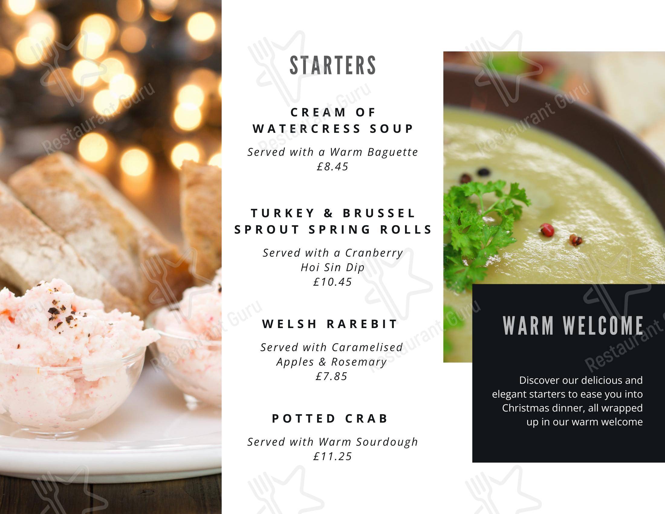 Menu at The Hand & Crown pub & bar, Sawbridgeworth