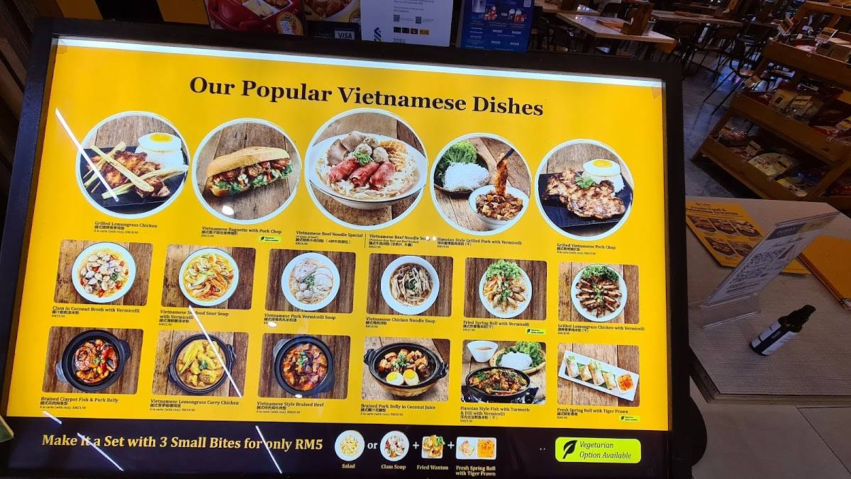Carta de Ăn Viet • Paradigm Mall Vietnamese Food Restaurant, Petaling ...