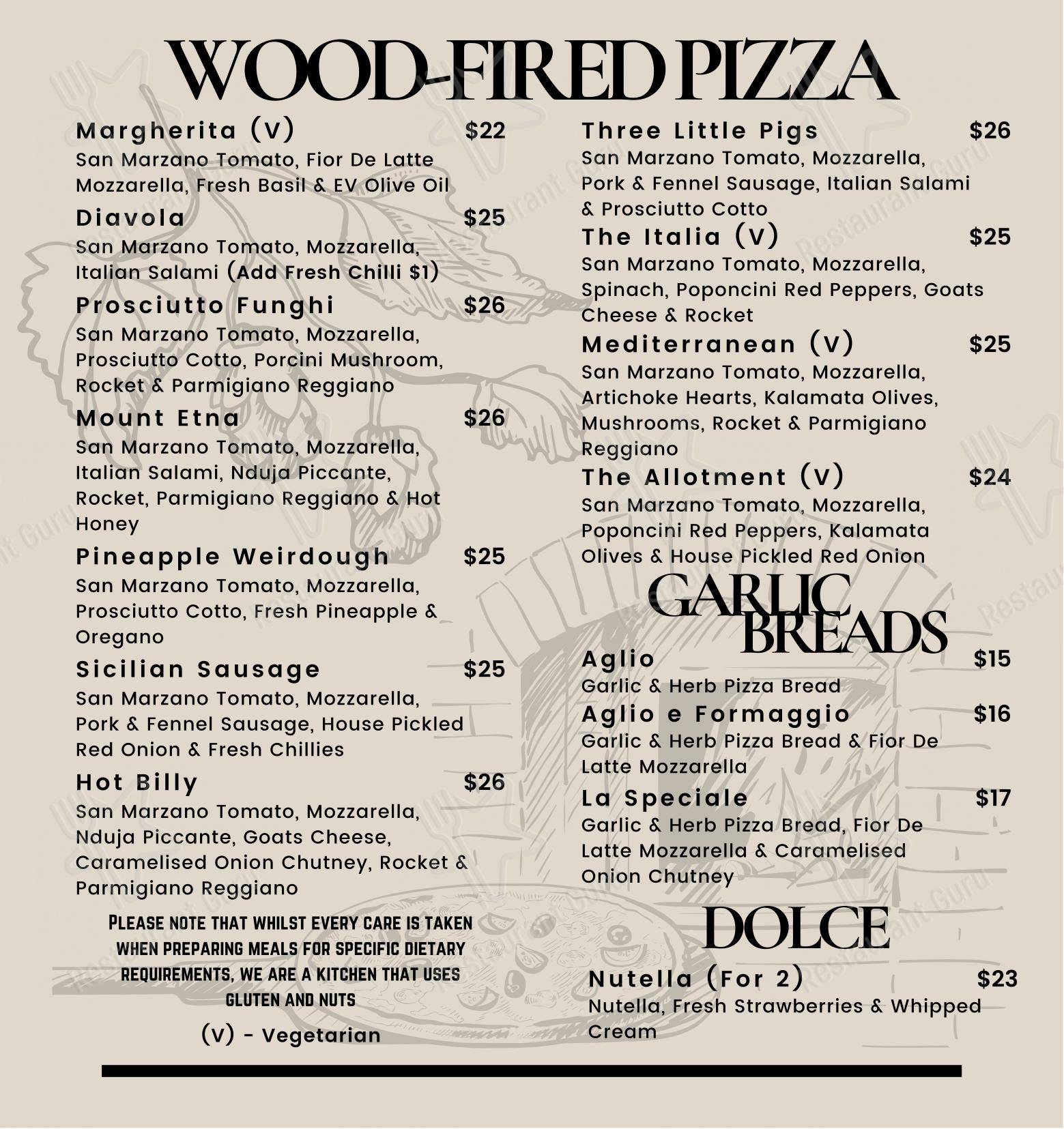 Menu at Alpine Hotel pub & bar, Cooma, 170 Sharp St