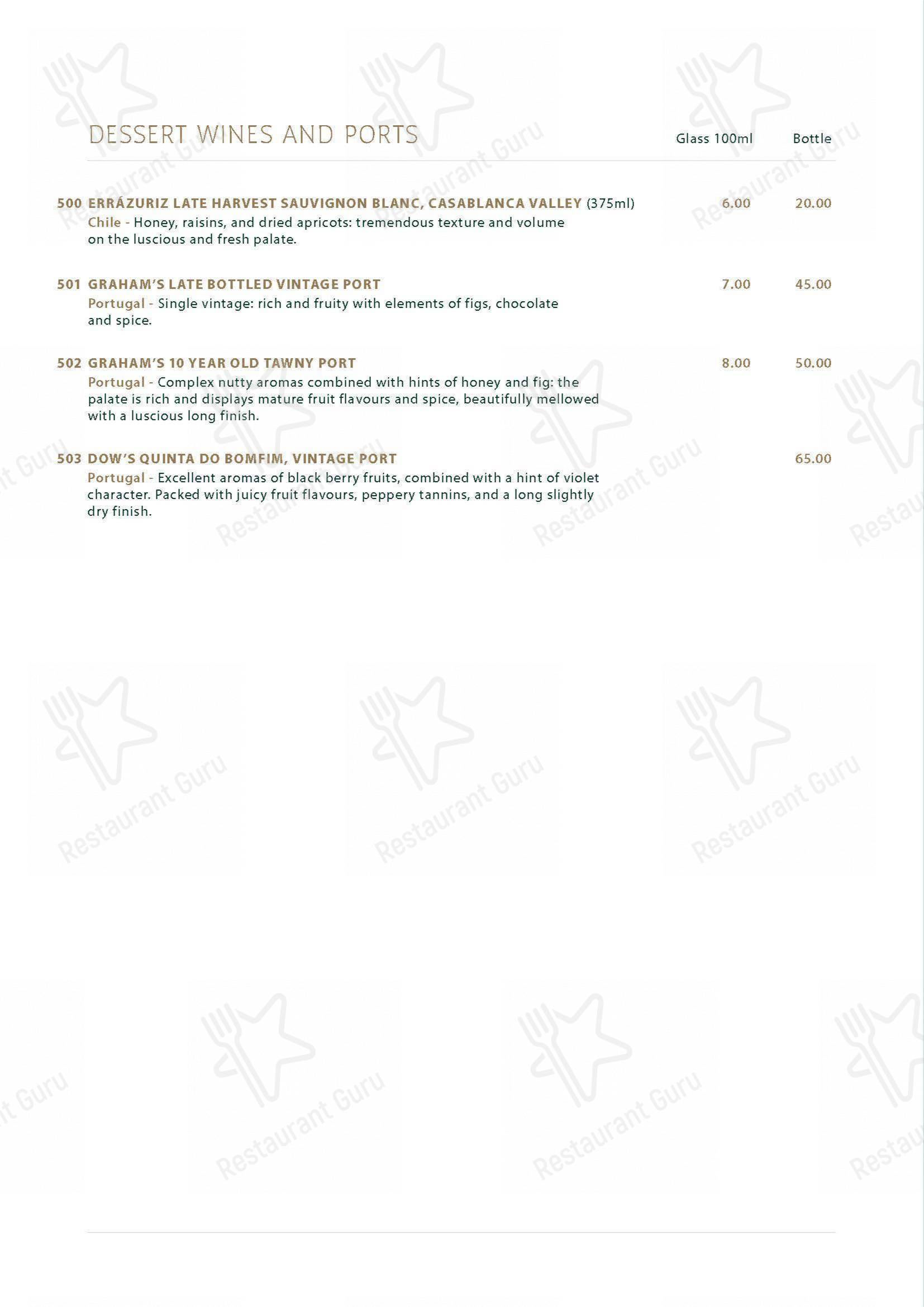 Menu at Fourteen Sky Bar & Restaurant, Milton Keynes