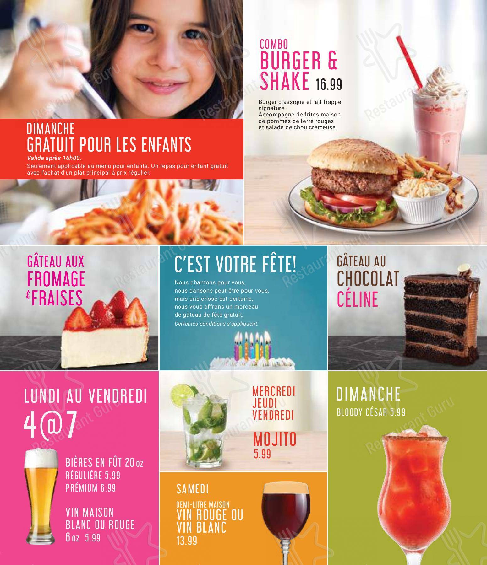 Menu au Nickels Deli restaurant, Montréal, 7275 R. Sherbrooke E Suit 193