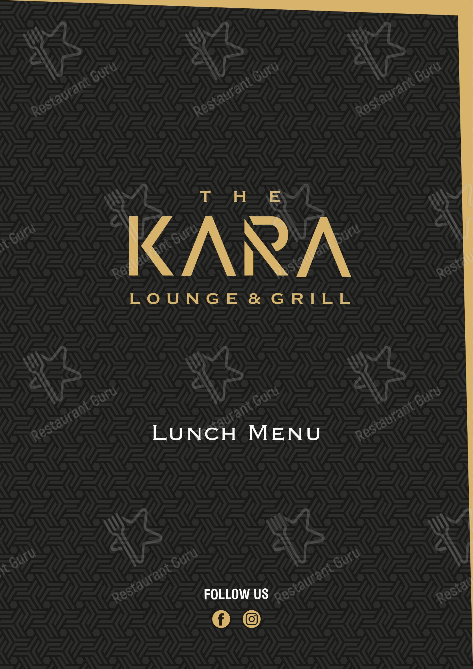Menu at The Kara Fleet restaurant, Fleet
