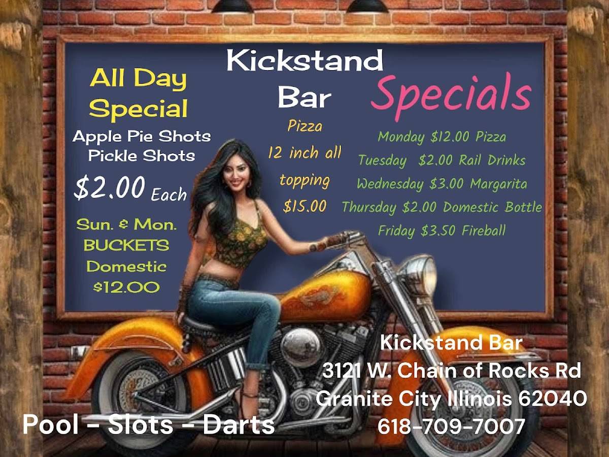Menu at Route 66 Kickstand Bar, Granite City