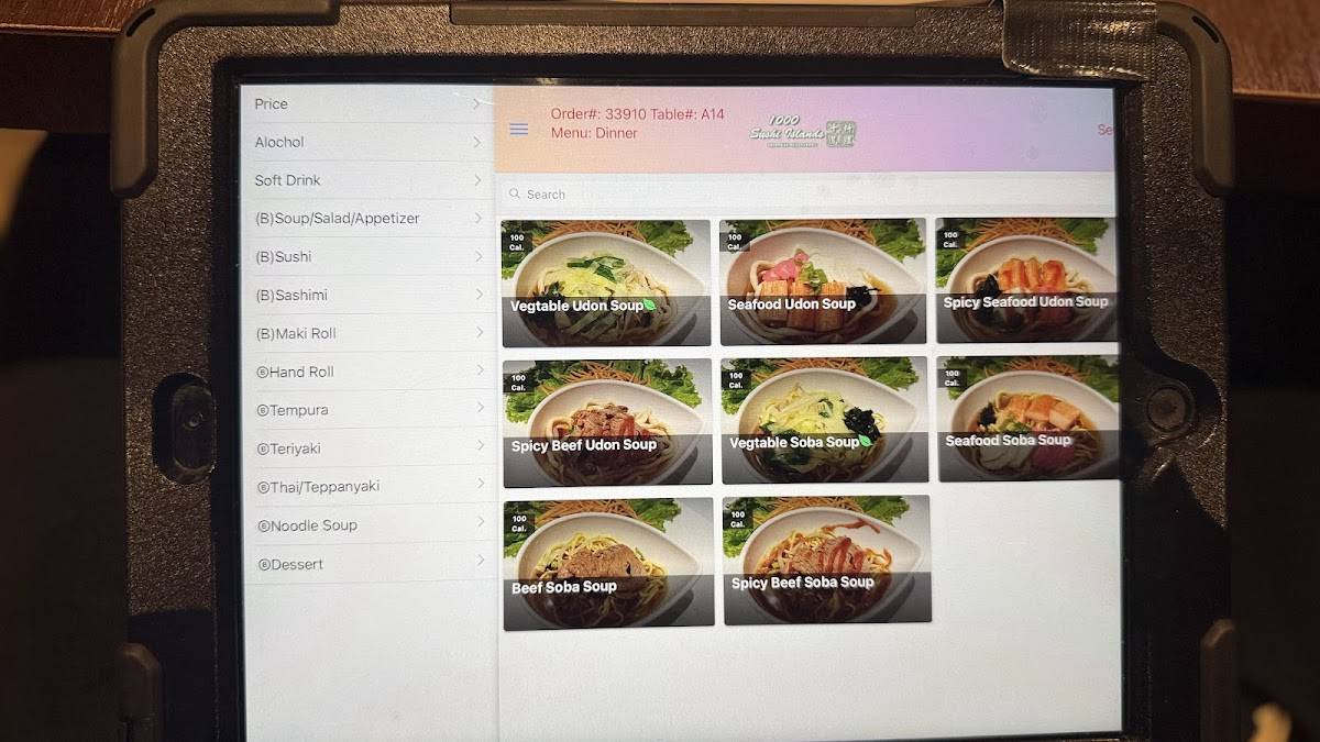Carta del restaurante 1000 Sushi Islands, Ottawa, 129 Riocan Ave