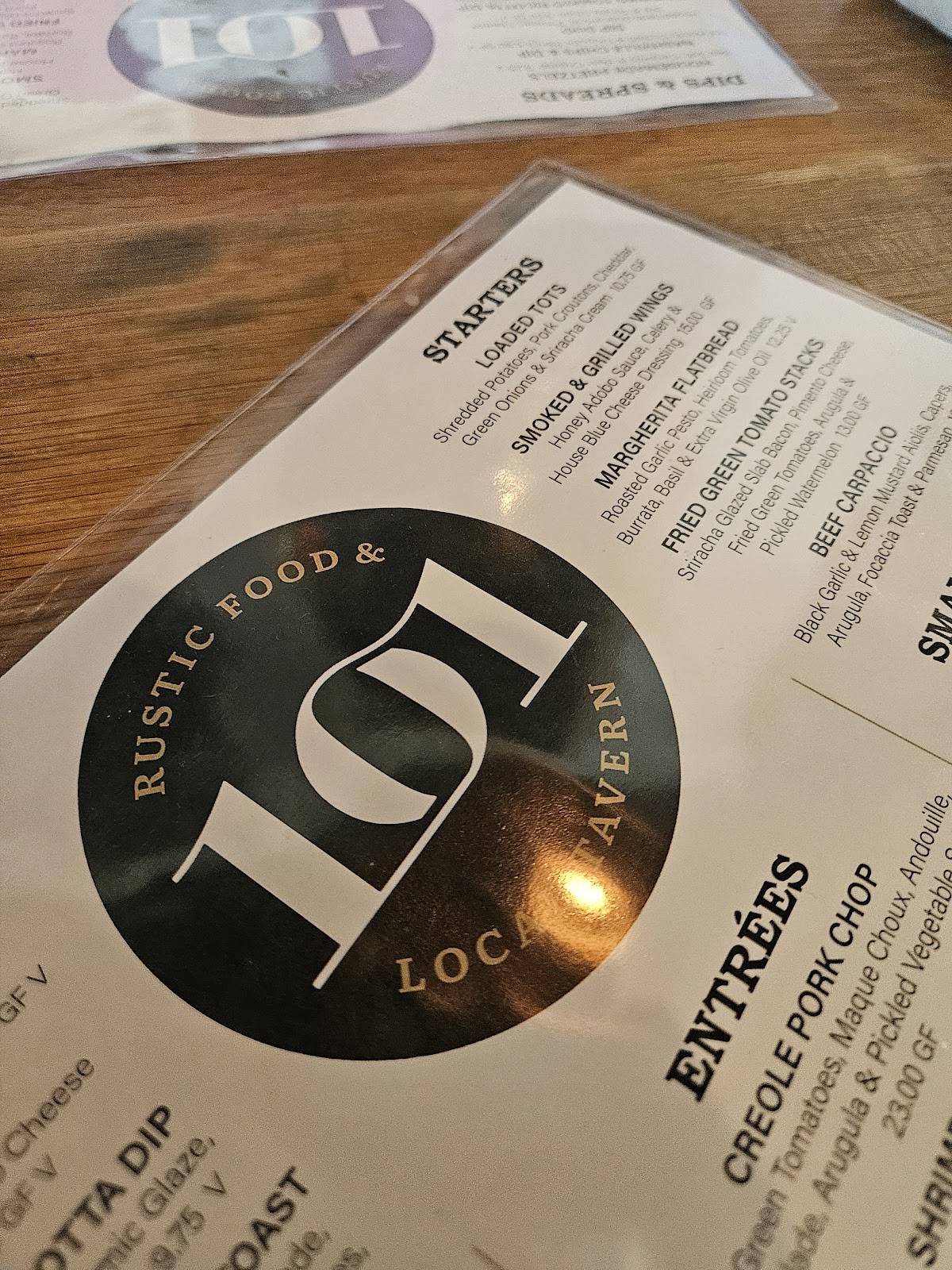 Menu at 101 Craft Kitchen pub & bar, Westerville, 817 Polaris Pkwy