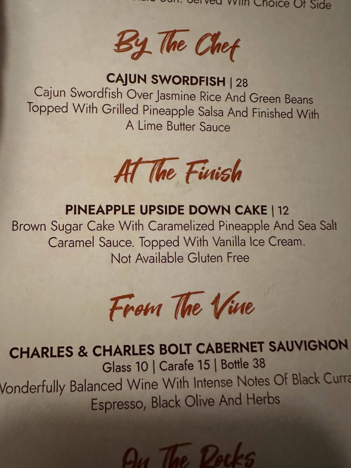 Menu at 110 Grill pub & bar, Worcester