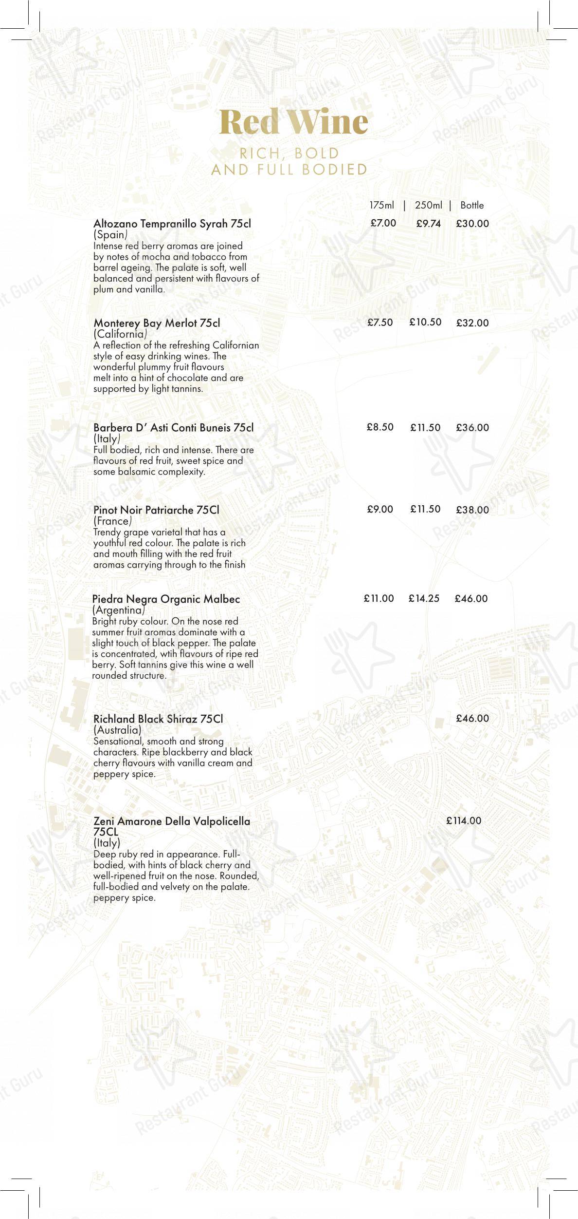 Menu at 3SIXTY Restaurant & Sky Bar, Newcastle upon Tyne
