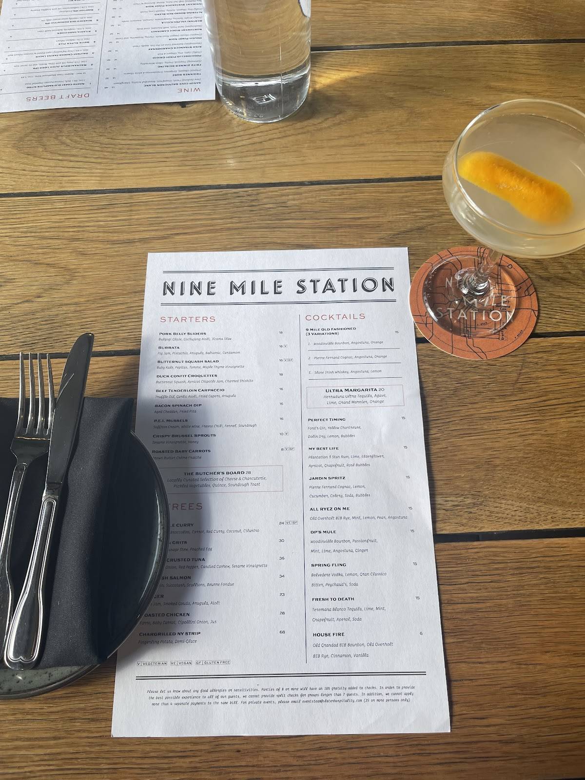 Menu at 9 Mile Station pub & bar, Atlanta, Ponce City Market