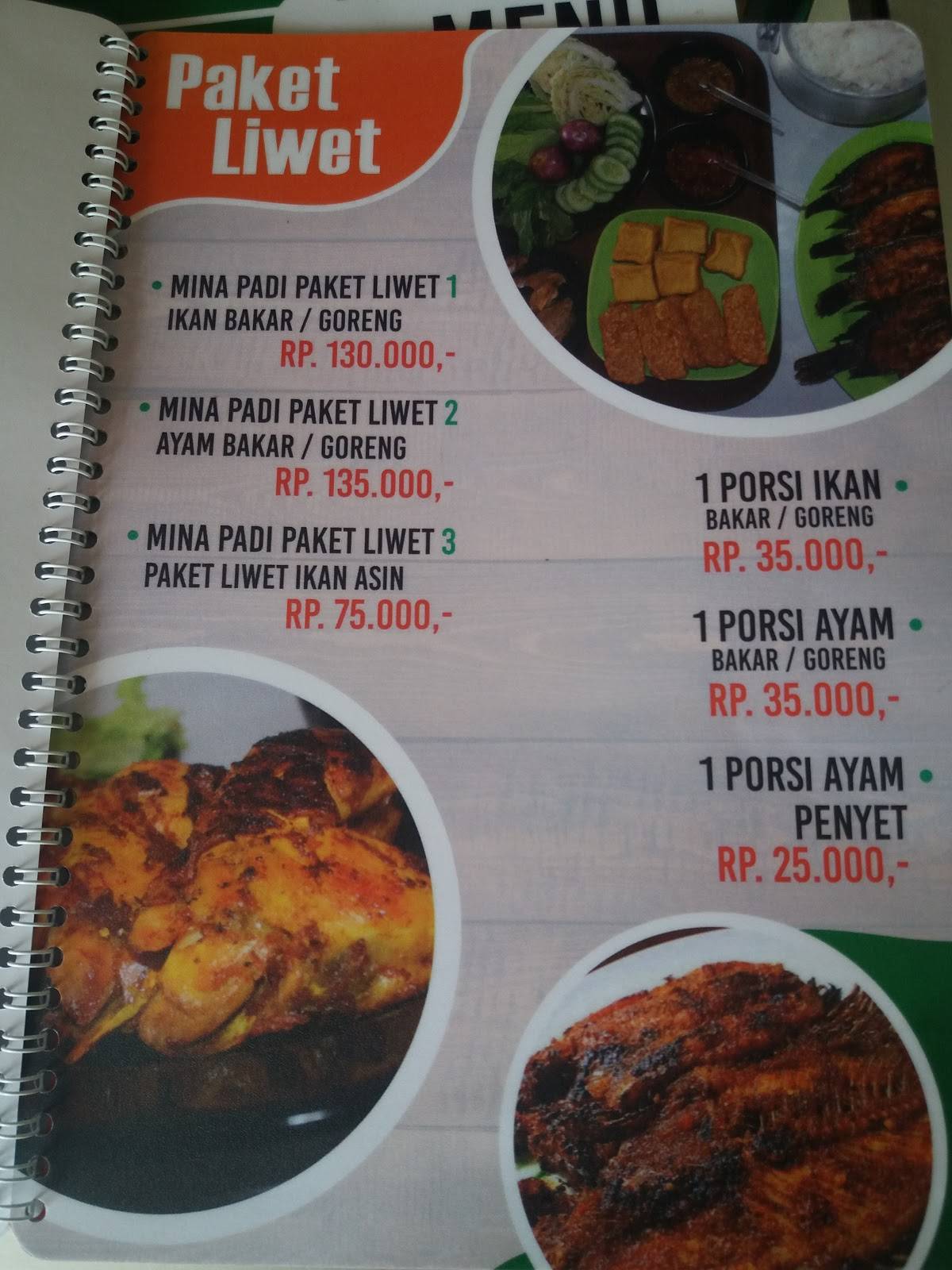 Carta del café AGRO WISATA MINA PADI SAWAH LEGA, Indonesia