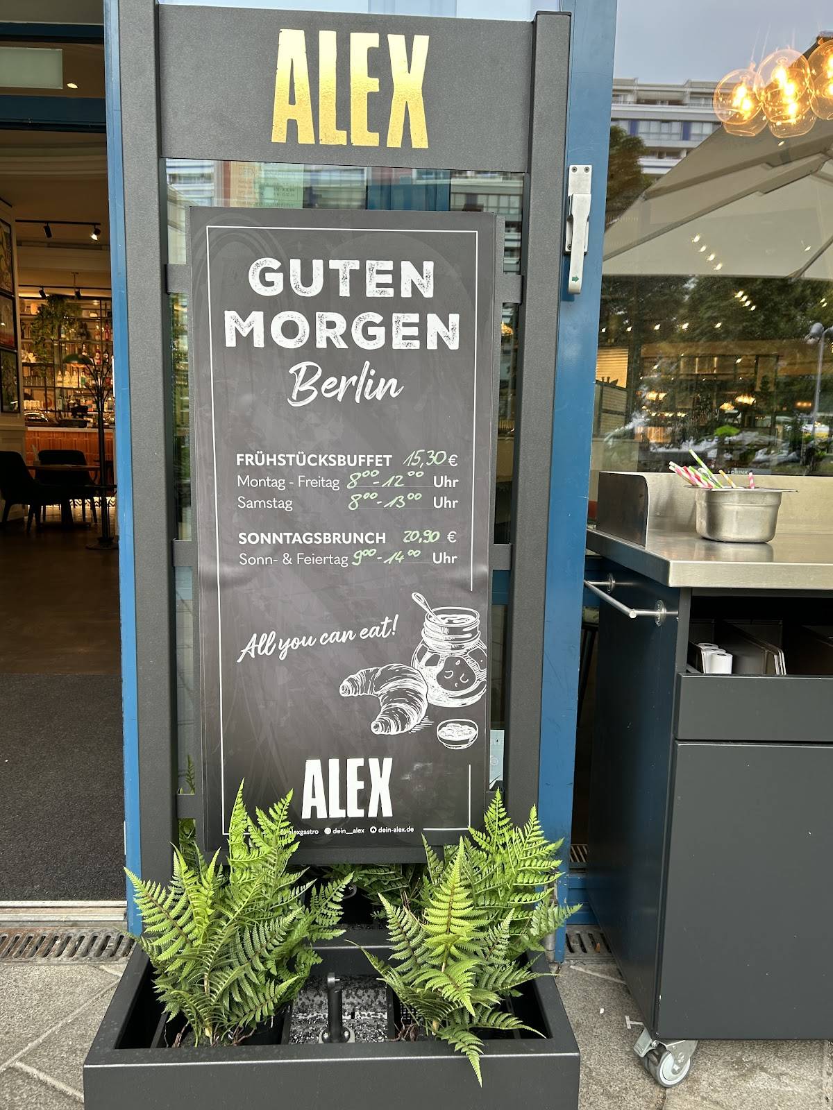 Speisekarte von ALEX Berlin am Alex restaurant, Berlin, Panoramastraße 1A