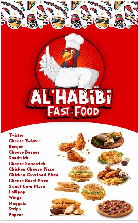 Menu at AL'HABiBi FAST FOOD, Lalitpur