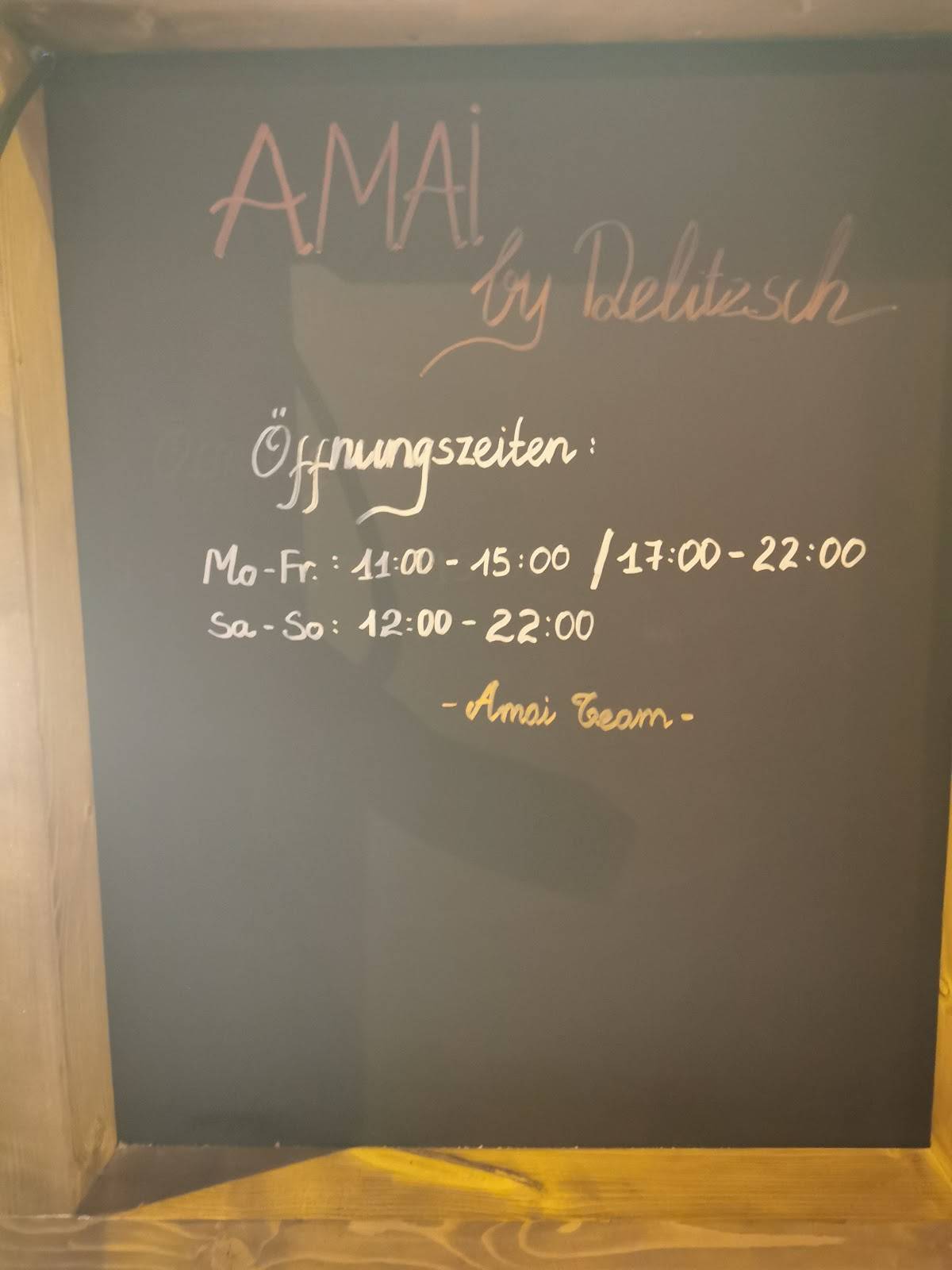 Carta de AMAI by Delitzsch - Sushi, Robata & Bar, Delitzsch
