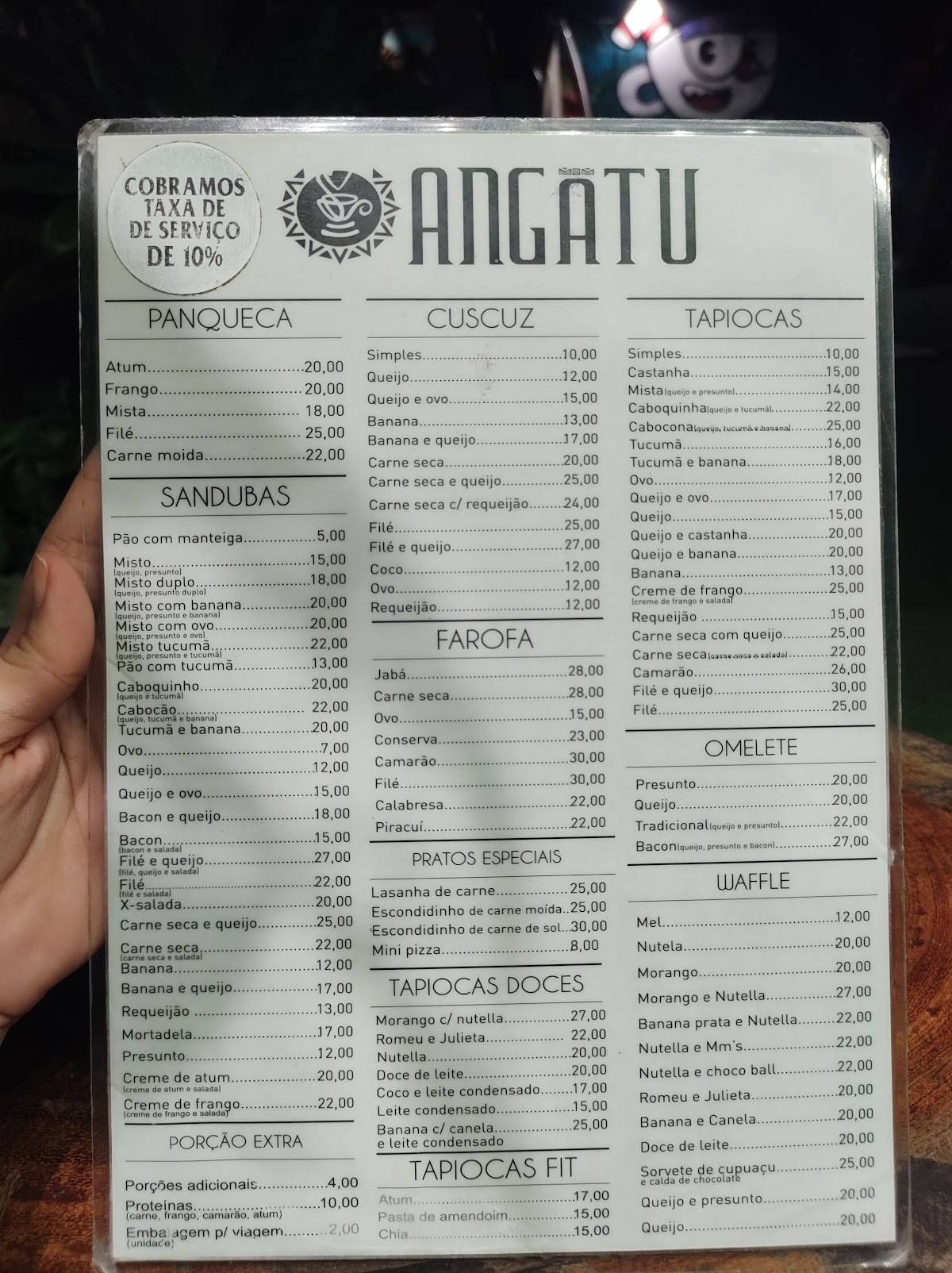 Menu em Angatu Café Unidade Centro, Manaus