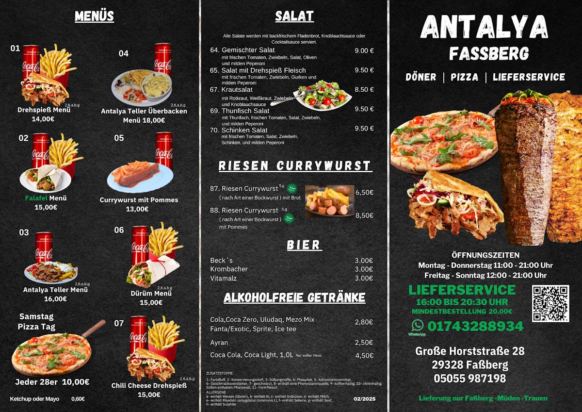 Antalya Imbiss Munster Menu